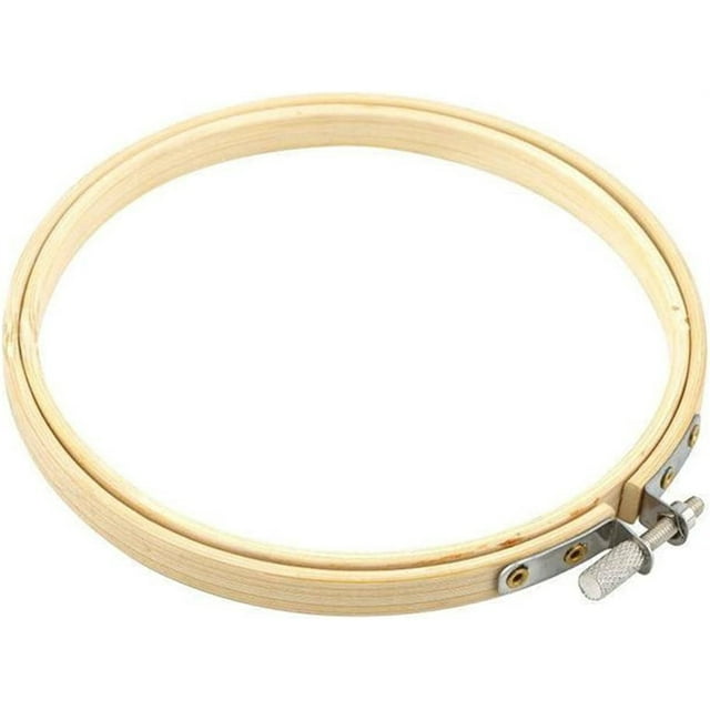 Casewin 1 Pieces 4 Inch Embroidery Hoops Bamboo Circle Cross Stitch ...