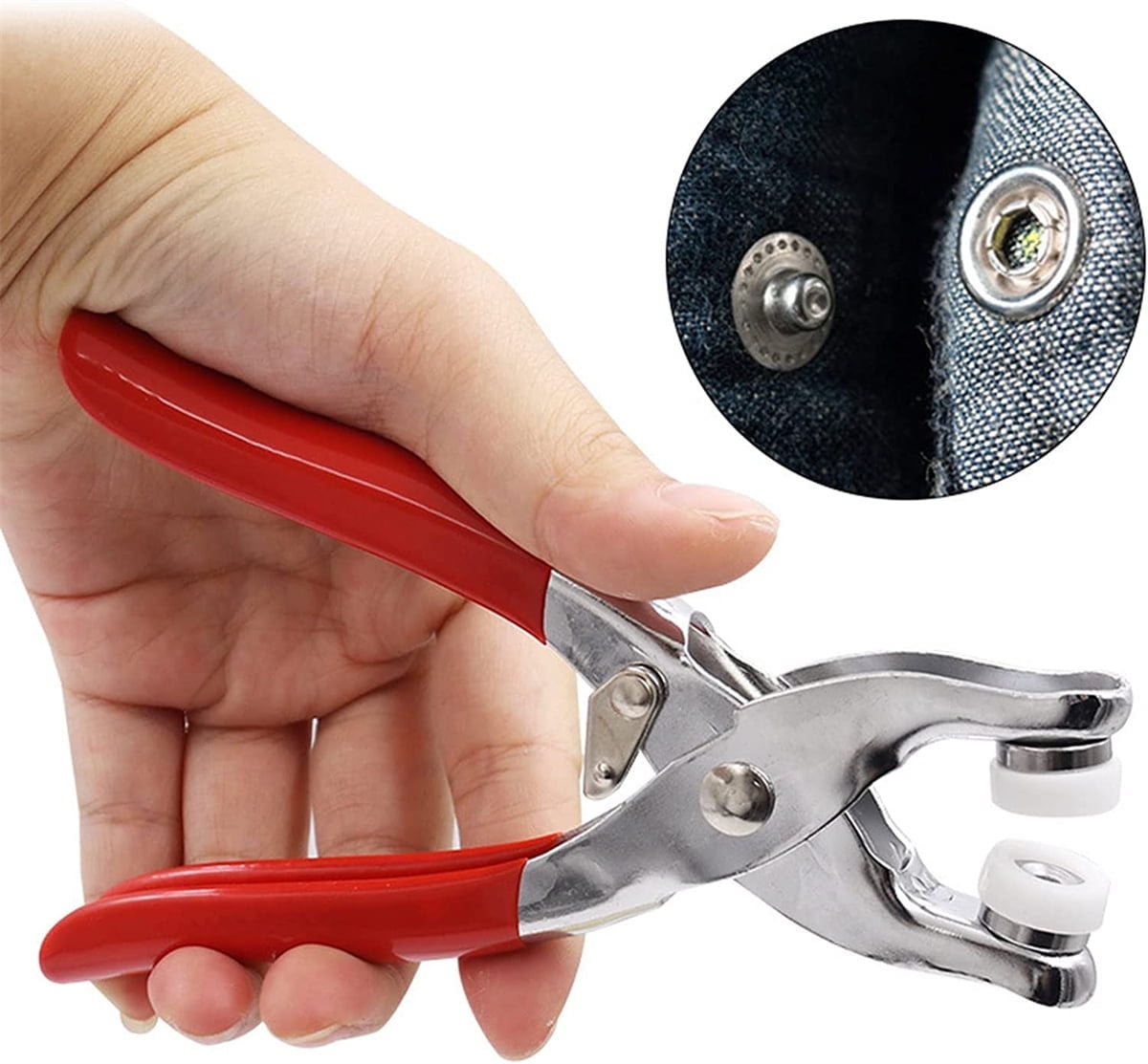 Casewin 100 Sets Snap Fasteners Kit - Five Paws Pearly Surface Metal ...