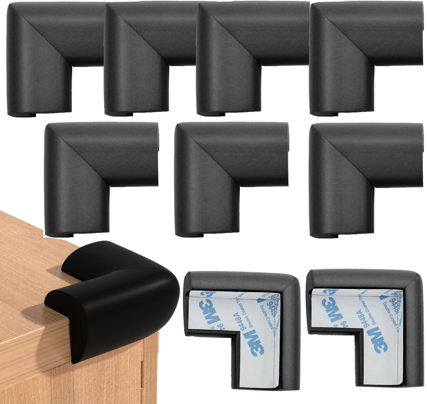 Casewin 12 Pack Childproof Foam Corner Guards, Safety Bumpers for Kids ...
