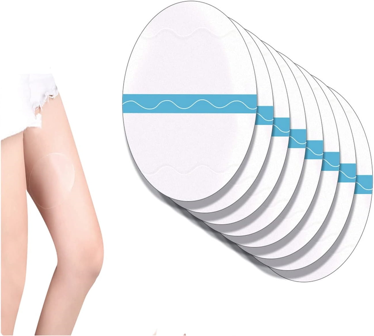 Casewin 12 Pcs Invisible Anti Chafing Thigh Tape Anti Chafing Sticker