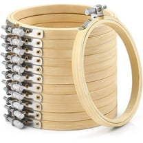 Embroidery Hoops, Bamboo Hoops with Adjustable Screw for Home Ornaments ...