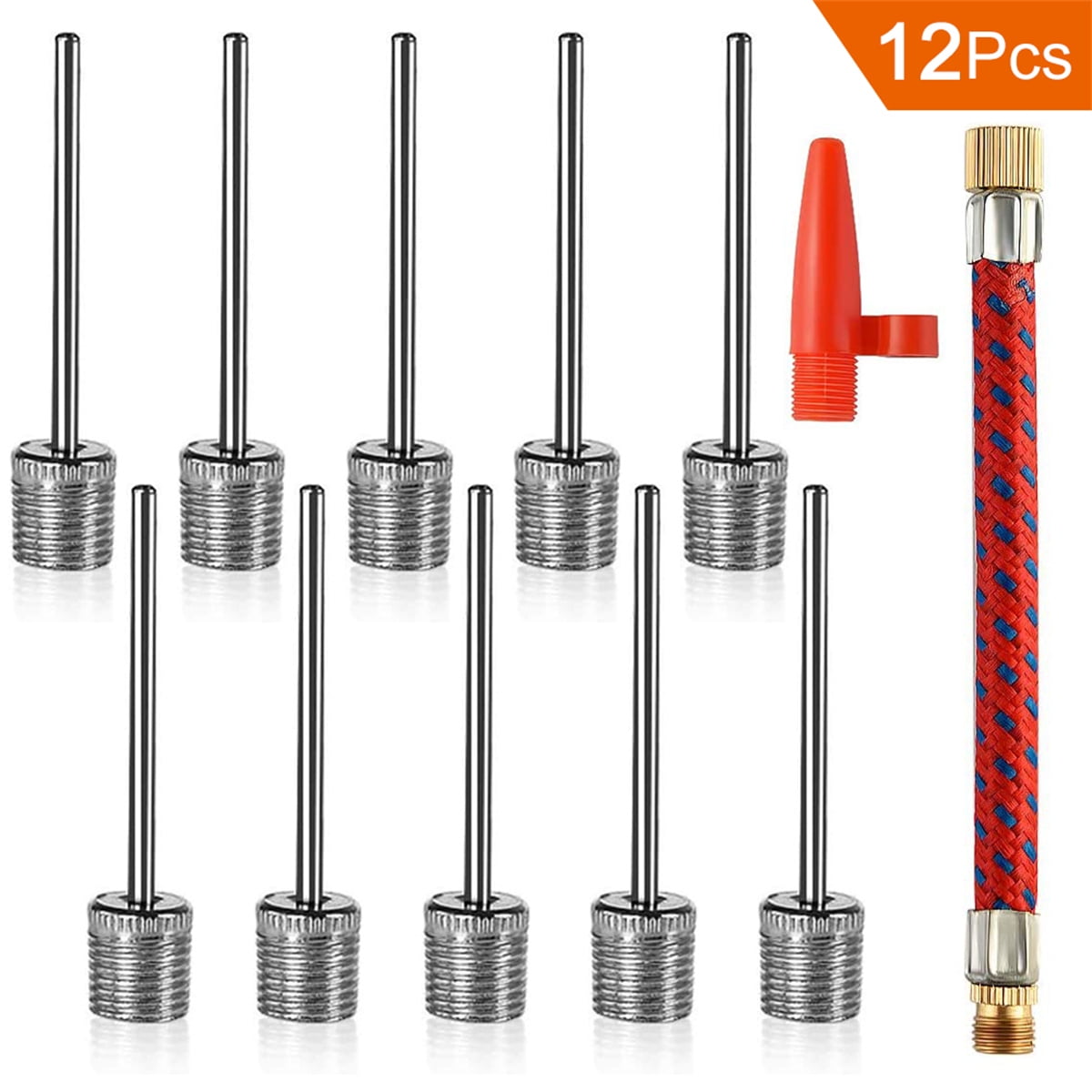Casewin 12Pcs Ball Pump Needles Inflation Valve Basketball Soccer ...