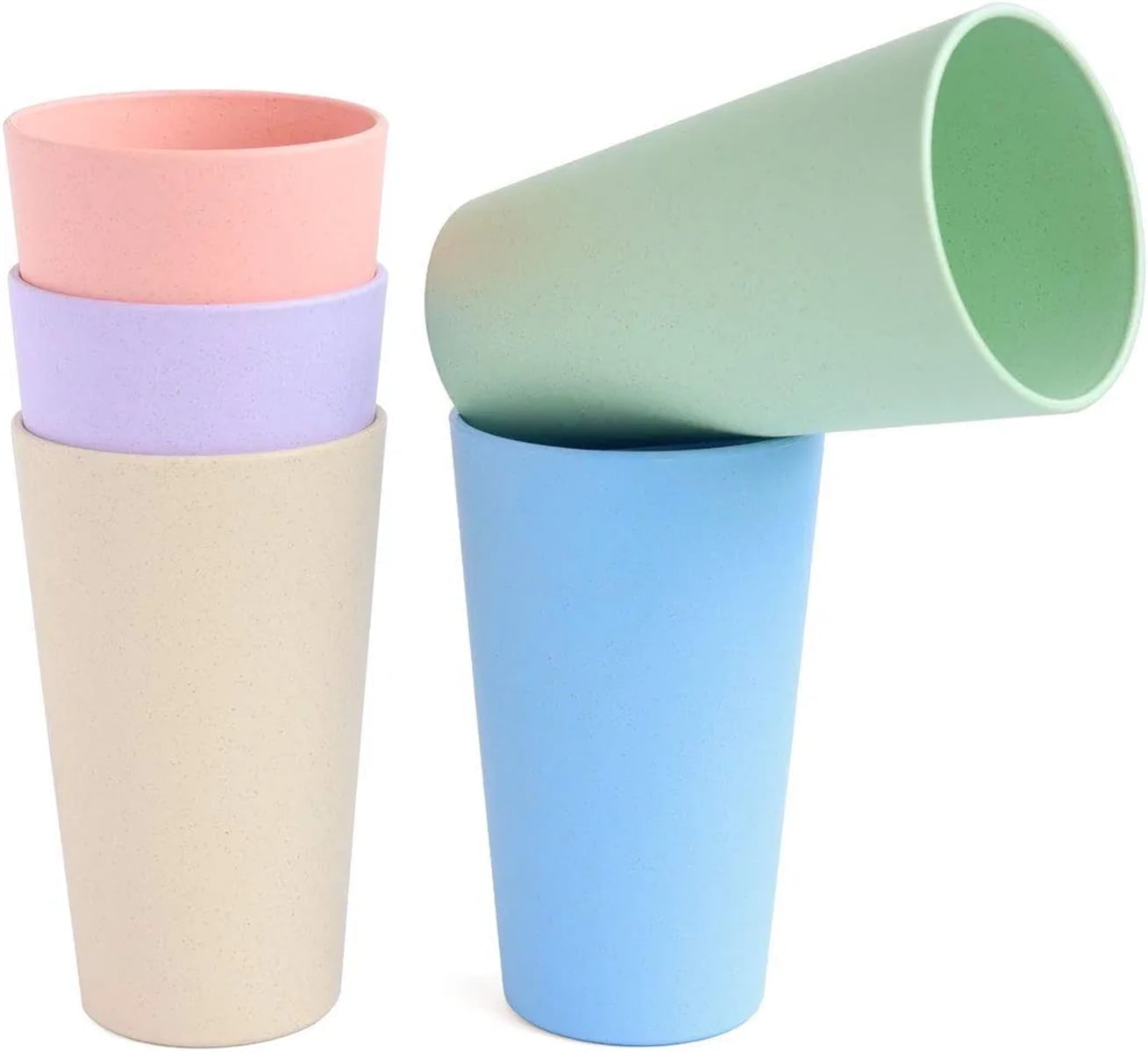 17oz Unbreakable Drinking Cups , Wheat Straw Cups,Reusable Eco-friendly ...