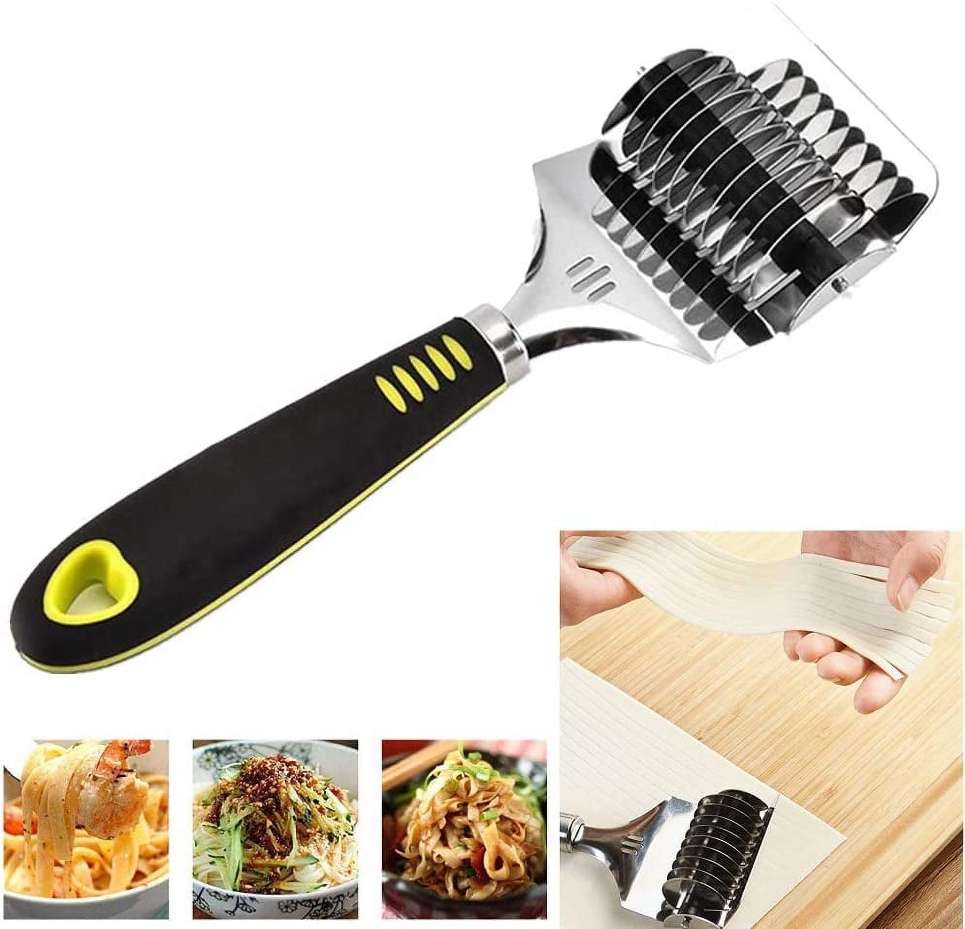 Casewin 2PCS High Grade Stainless Steel Noodle Lattice Roller,Noodle ...