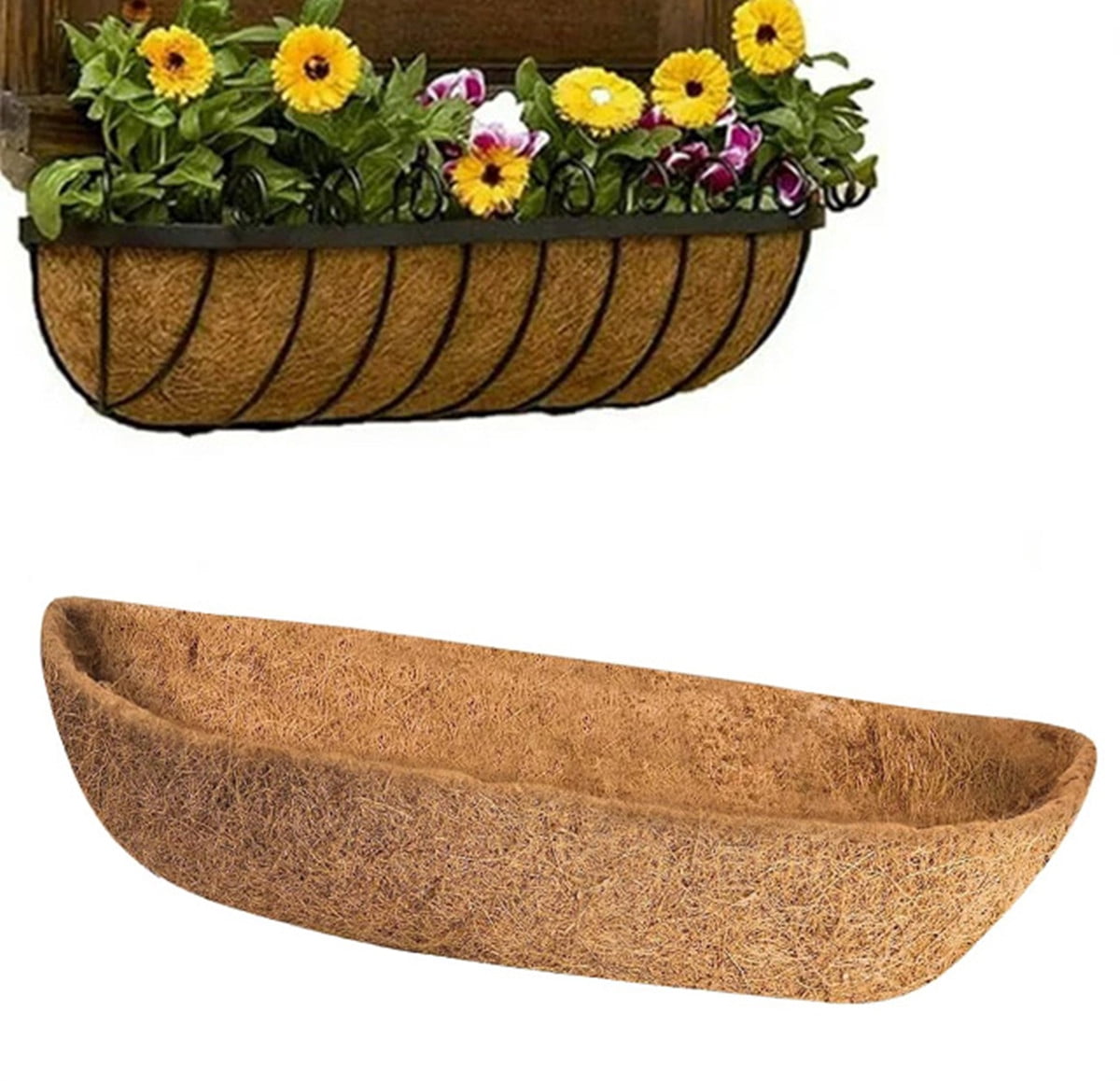 "Casewin 30"" Coco Fiber Liner for Planters, Coconut Coir, Garden ...