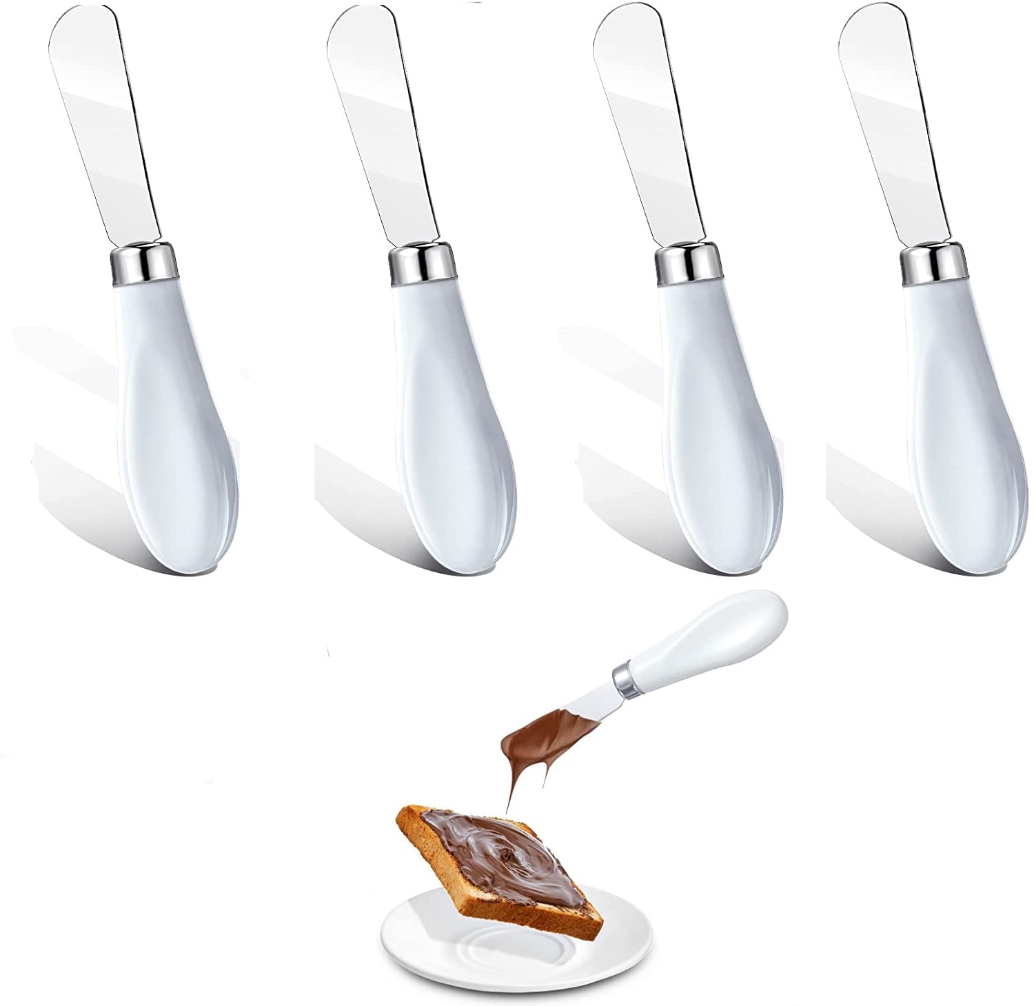 Casewin 4 Pcs Butter Knife Stainless Steel Butter Spreader Knife with ...