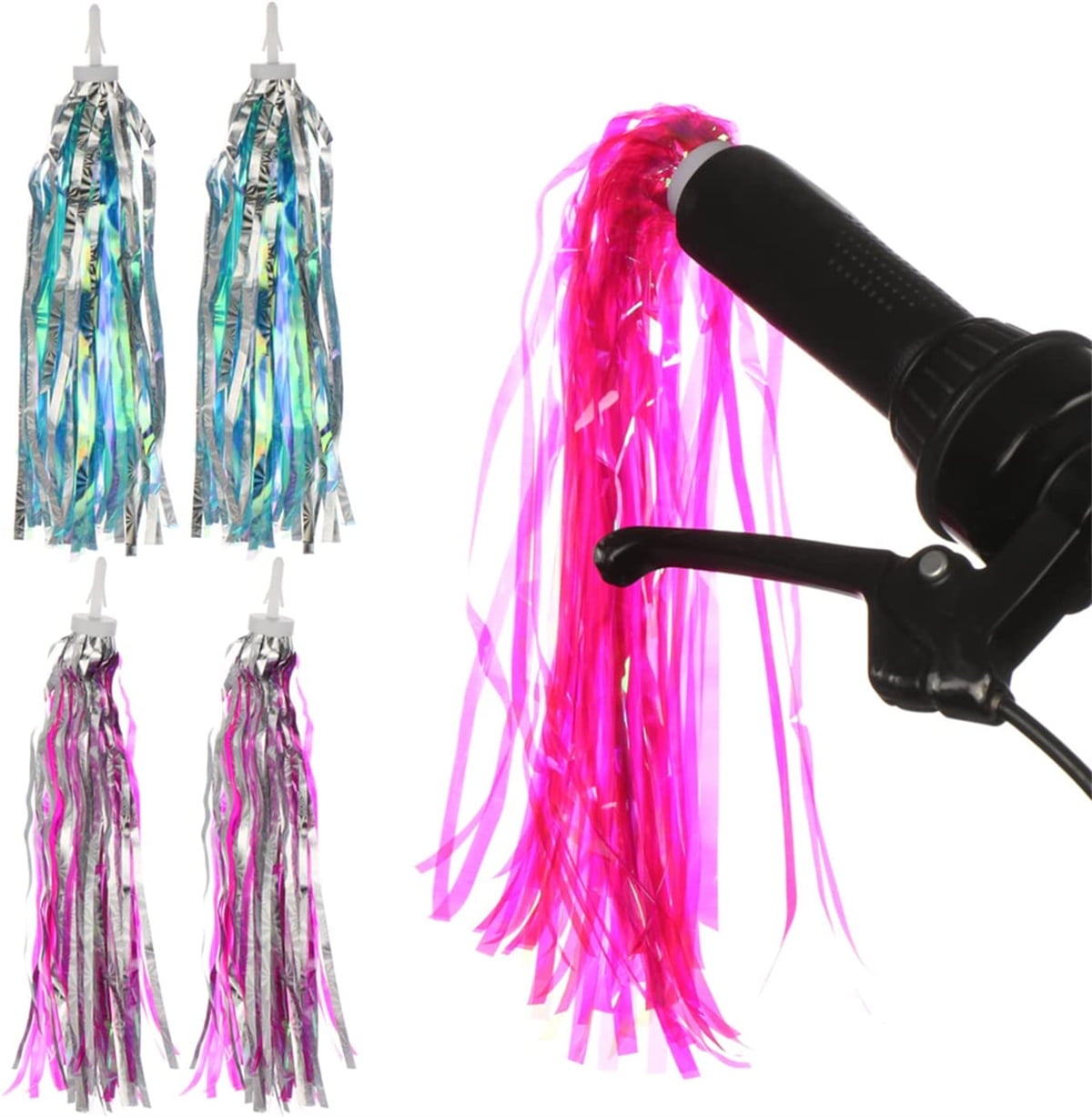 Casewin 4 Pcs Kids Bicycle Tassel Ribbon,Children Scooter Handlebar ...