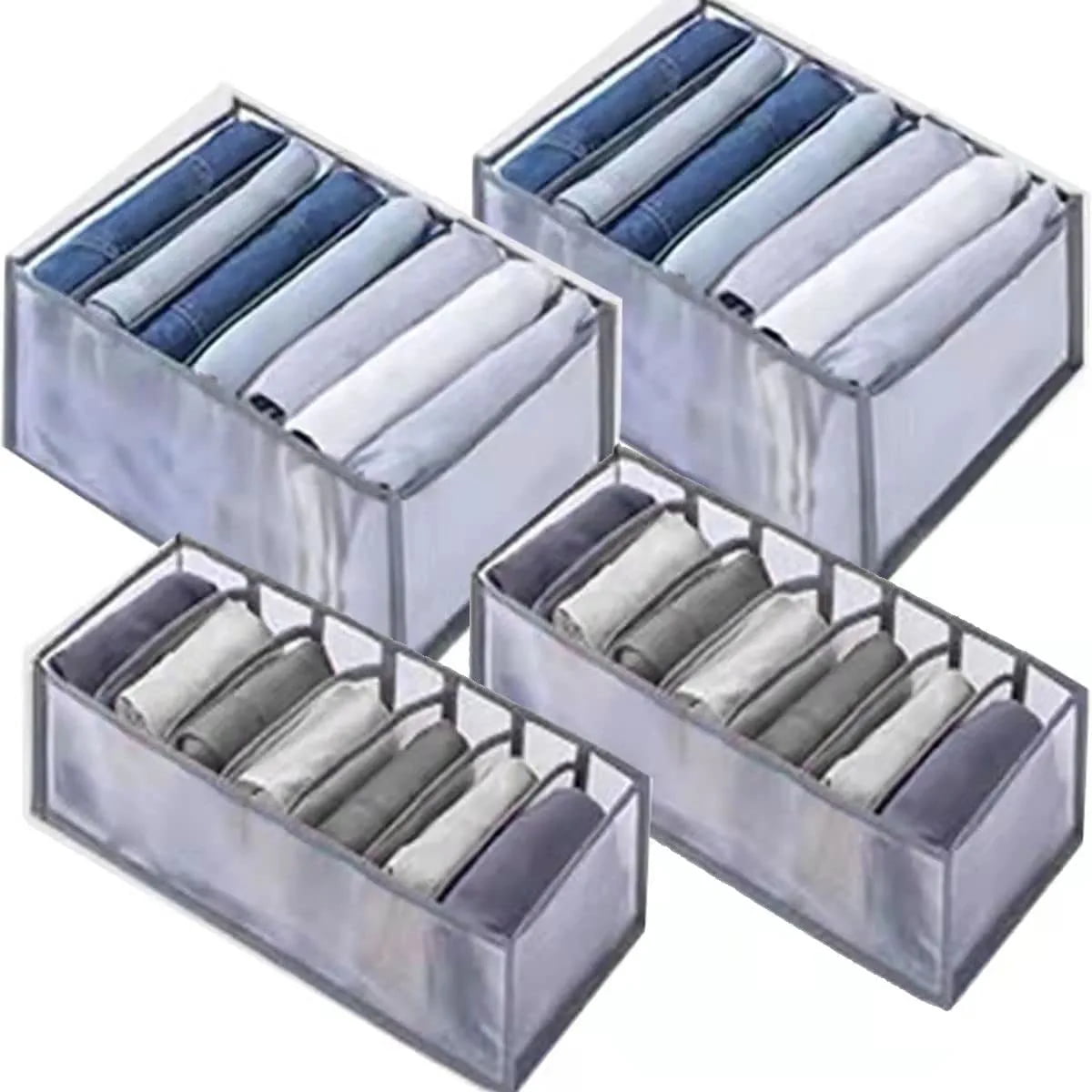 Casewin 4PCS Wardrobe Clothes Organizer 7 Grids,Closet Organizers and ...