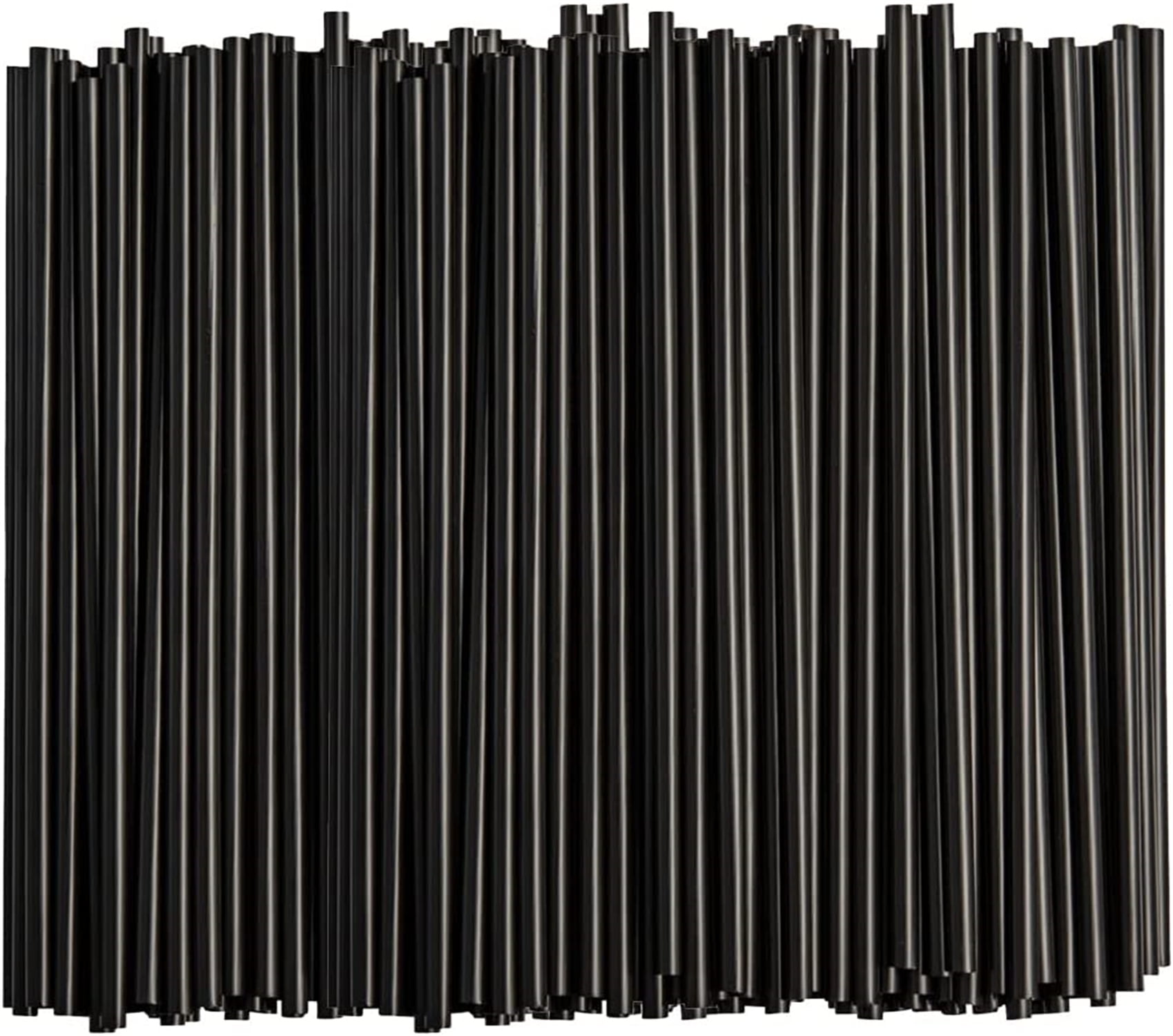 Casewin 500pcs 5 Inches Black Straws, Small Drinking Straws Plastic ...