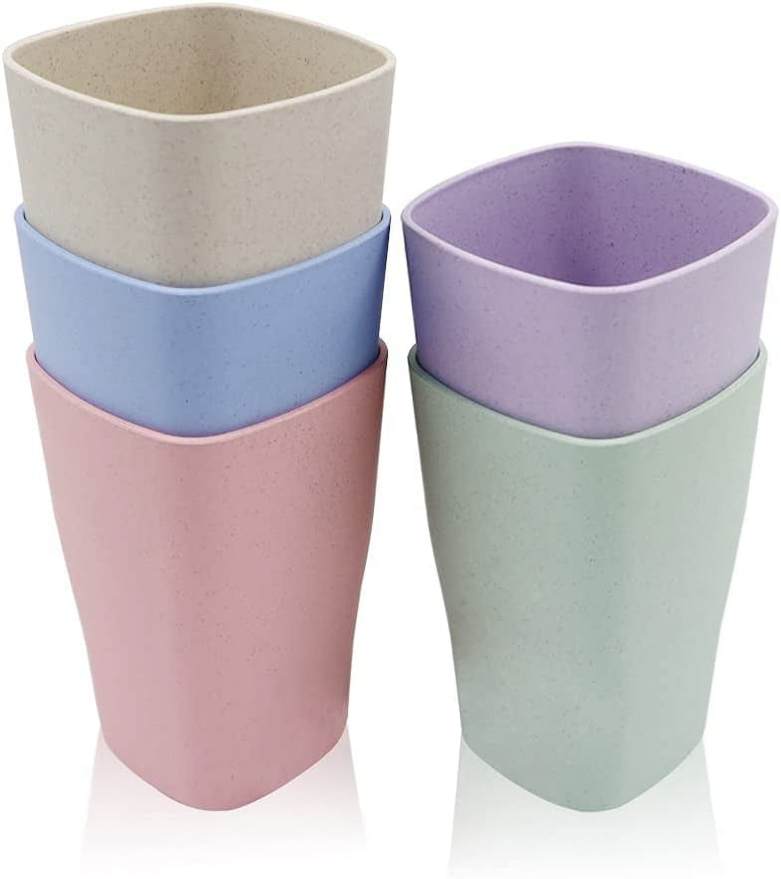 Casewin 5Pcs 14.5oz Stackable Beverage Tumblers, Reusable Cups ...