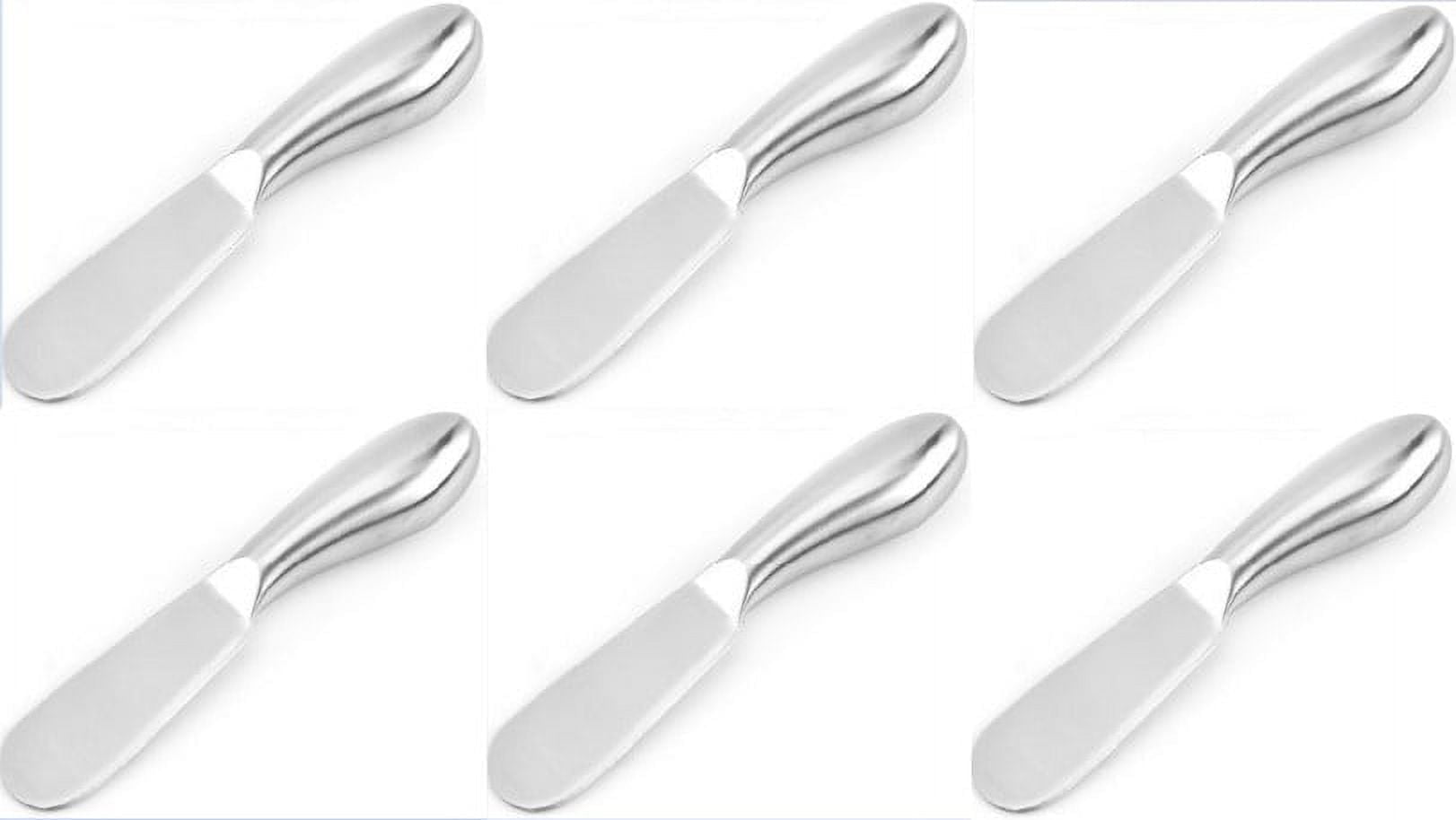 Casewin 6-Piece Cheese and Butter Spreader Knives, Spreader Knife Set ...