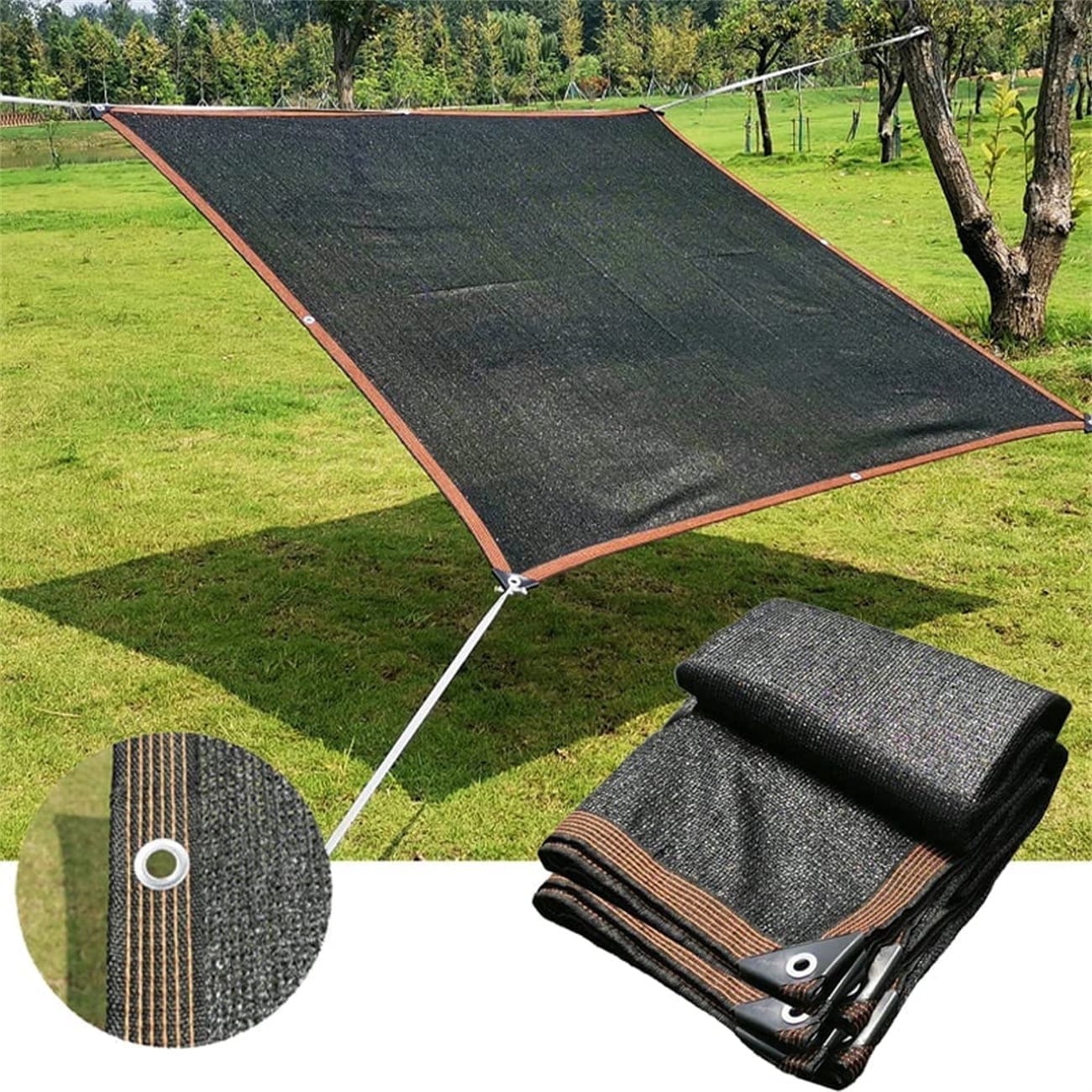 Casewin 70% Shade Cloth Mesh Tarp 6.5ftX10ft Sunblock Shade Cloth Net ...