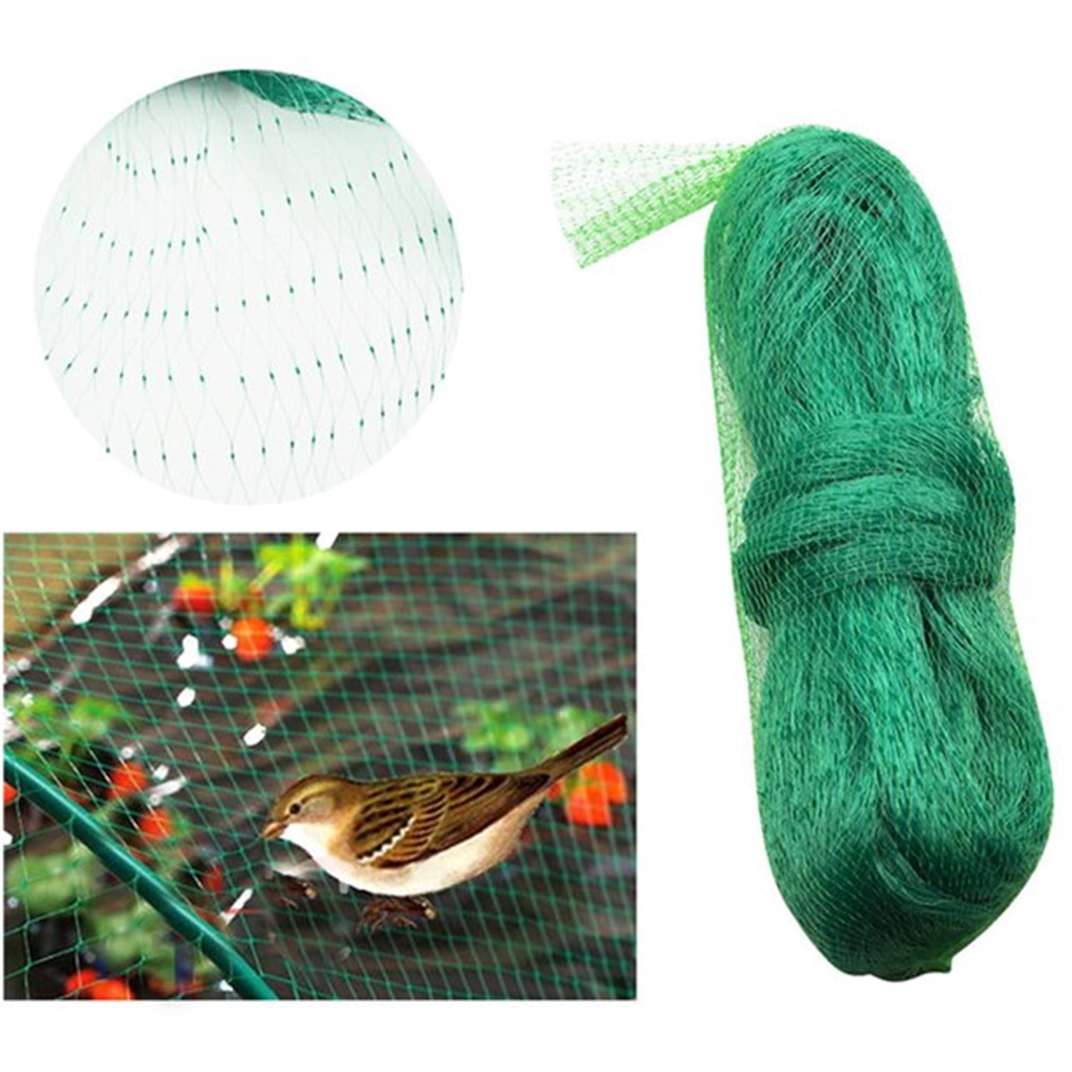 Casewin Anti Bird Netting, Green Garden Plant Fruits Fence Mesh Dense ...