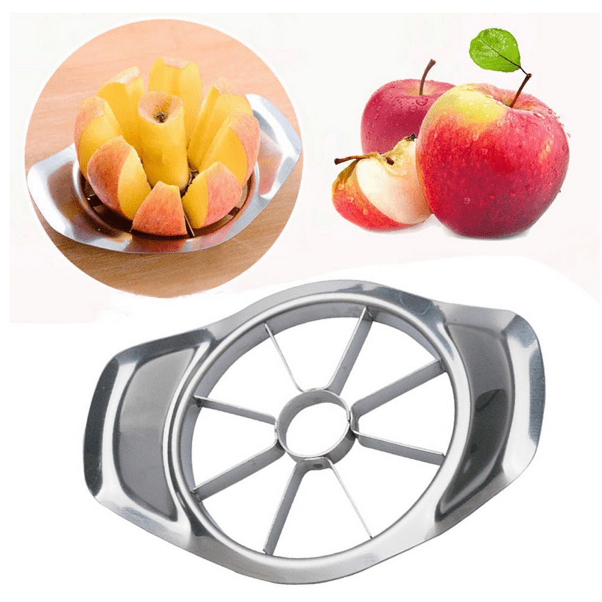 Casewin Apple Slicer Cutter with 8 Stainless Steel Blades, Apple Corer ...