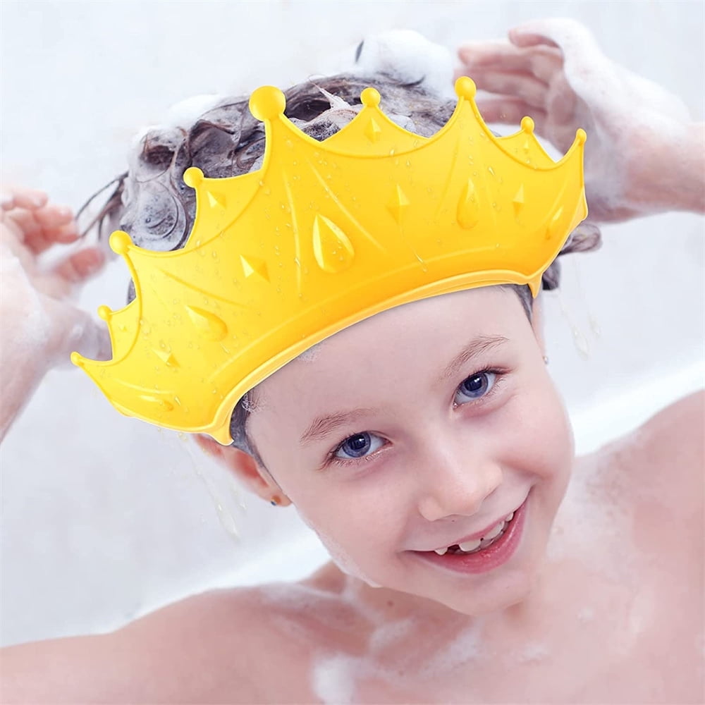 Casewin Baby Shower Cap Adjustable Silicone Bathing Crown Waterproof ...