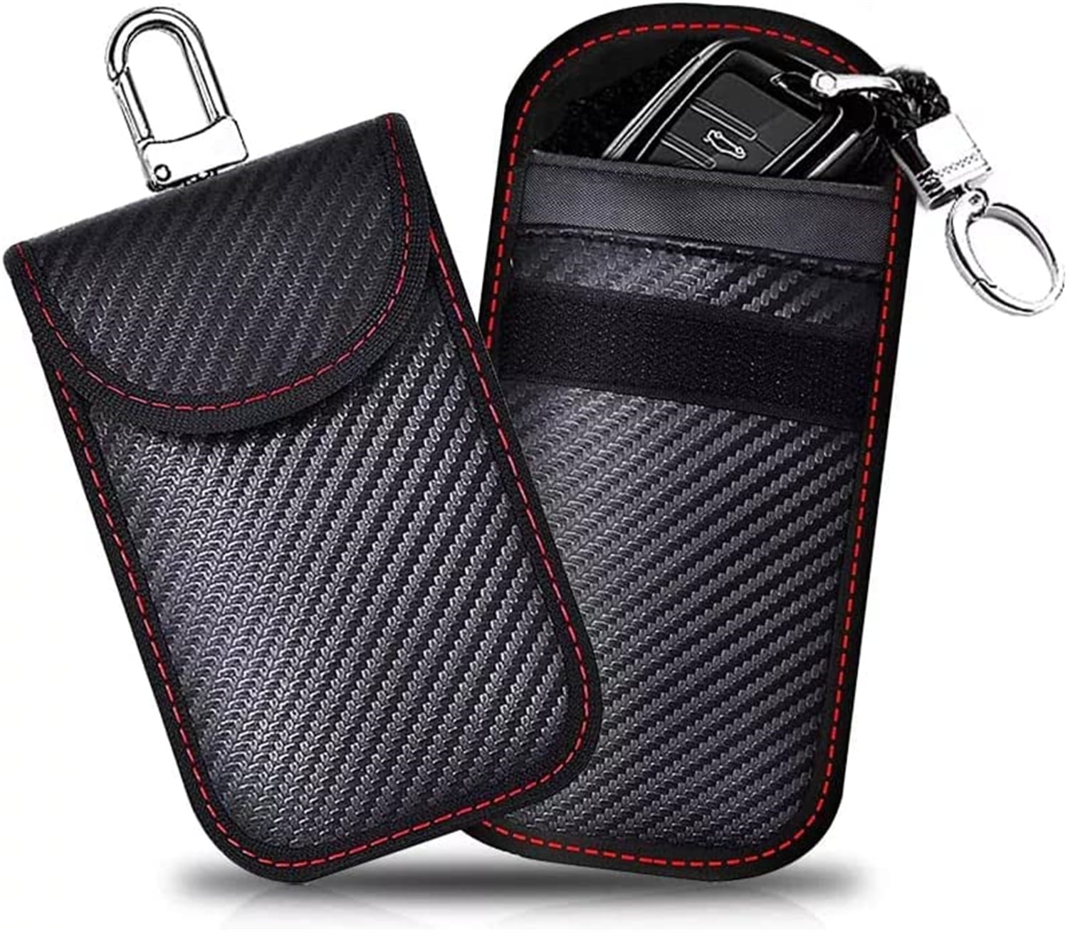 Casewin Bag for Key Fob - Double-Layers of Shielding Carbon Fiber ...