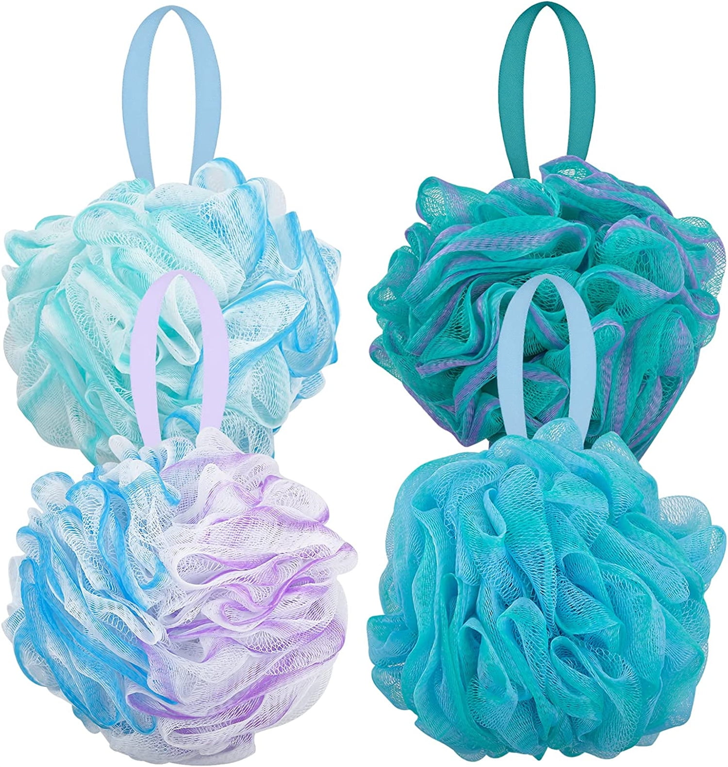 Casewin Bath Shower Loofah Sponge 75g Bath Mesh Pouf Shower Ball Body ...