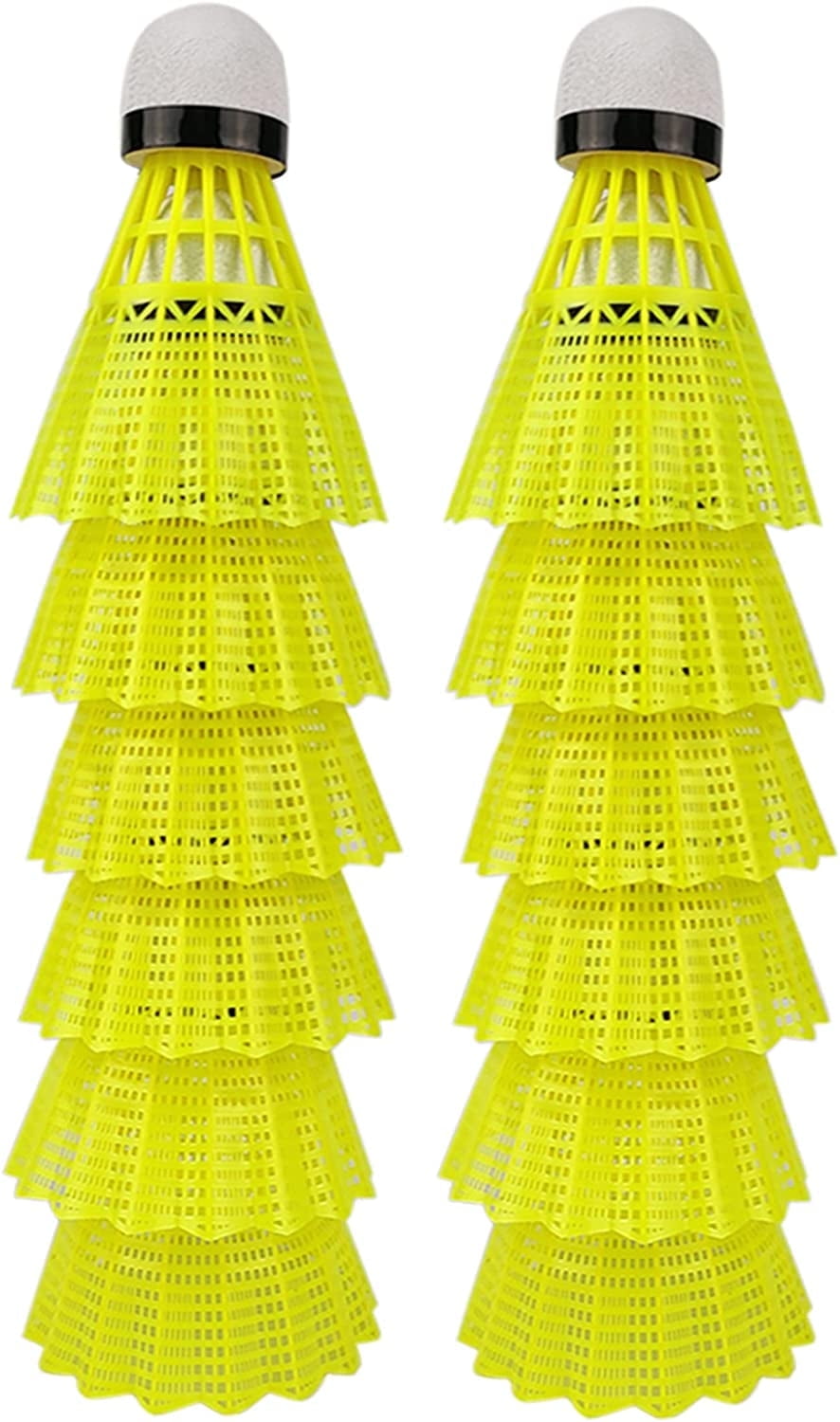 Casewin Nylon Feather Bedminton Shuttlecocks - Plastic Birdie Ball Set ...