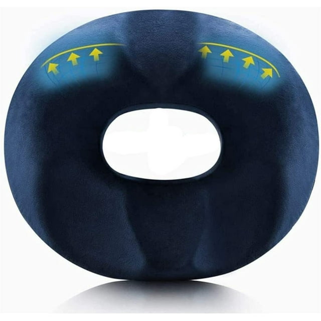 Casewin Donut Pillow Hemorrhoid Tailbone Cushion – Blue Seat Cushion ...