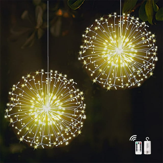 Casewin Firework Lights led Copper Wire Starburst String Lights 8 Modes ...
