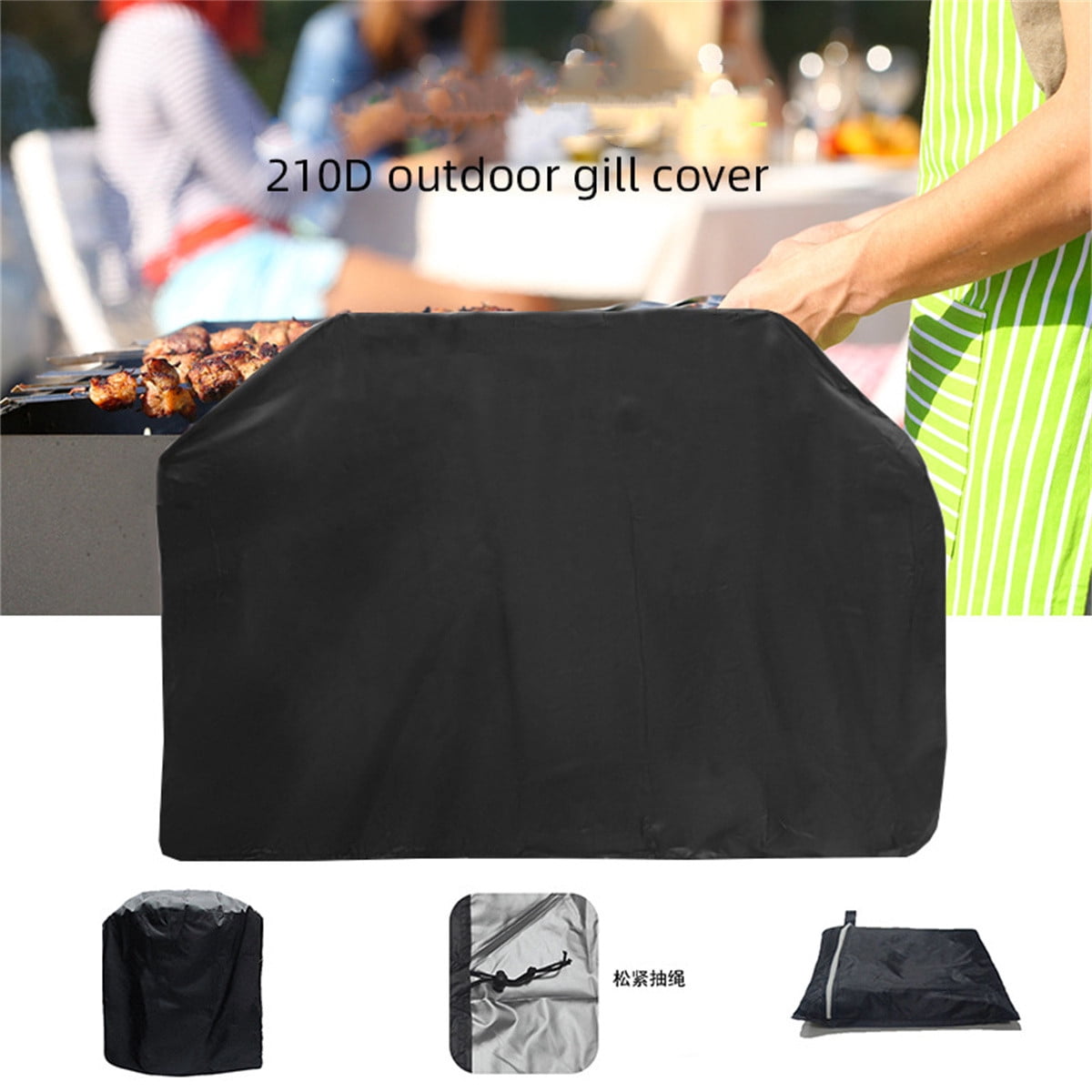 Casewin Grill Cover 57 inch, Outdoor Heavy Duty Waterproof Barbecue Gas ...