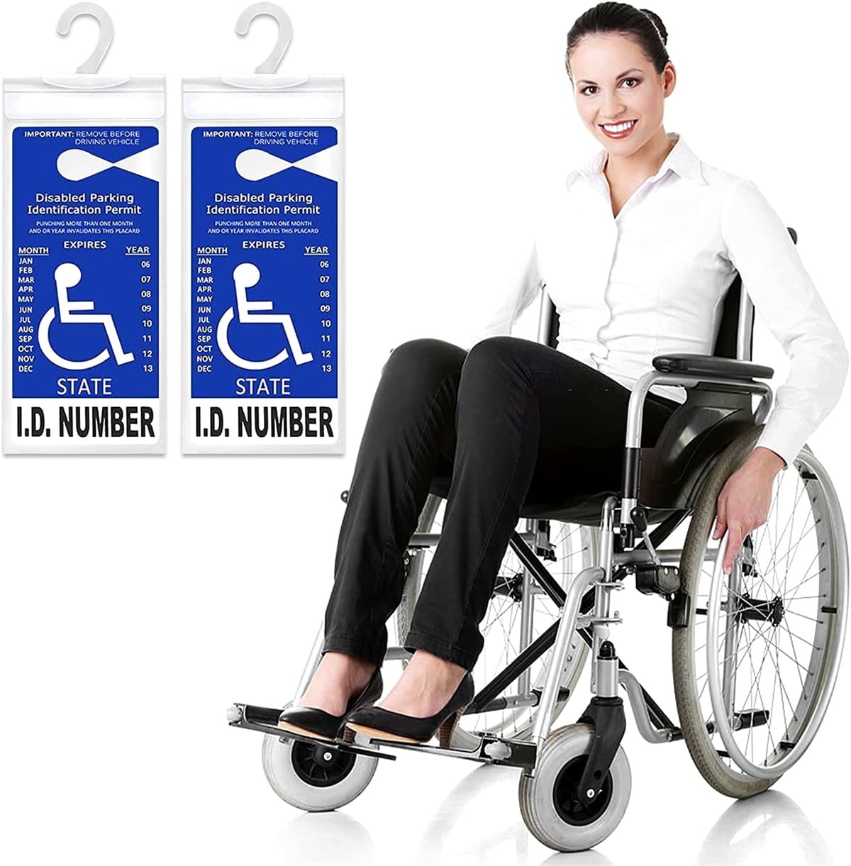 Casewin Handicap Placard Holder- 10.6" x 5", Ultra Transparent Disabled ...
