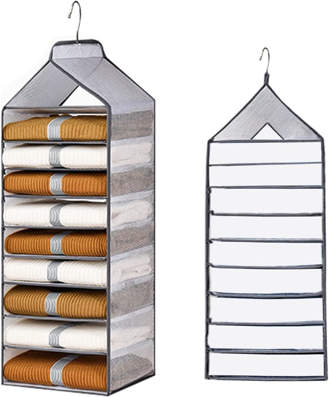 Casewin Hanging Shoe Organizer for Closet,Hanging Storage, 9-Shelf ...