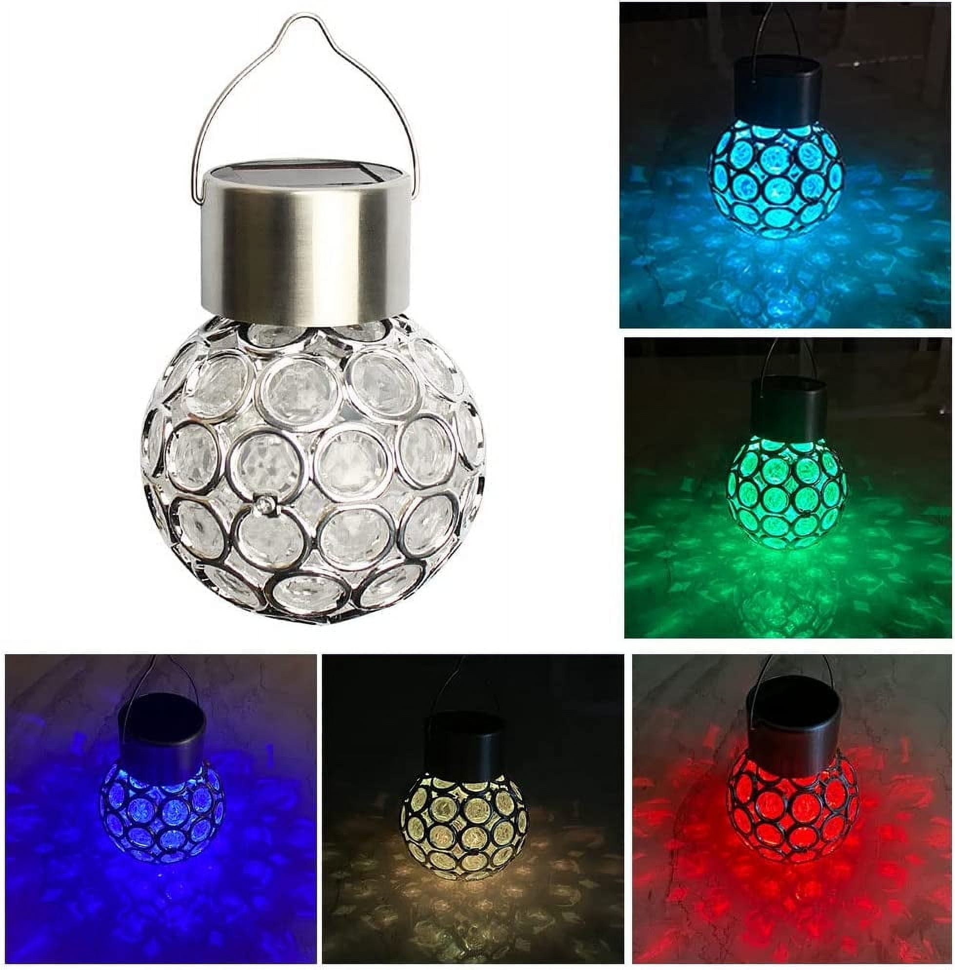 Casewin Hanging Solar Lights, Christmas Decoration Lights with Multi ...