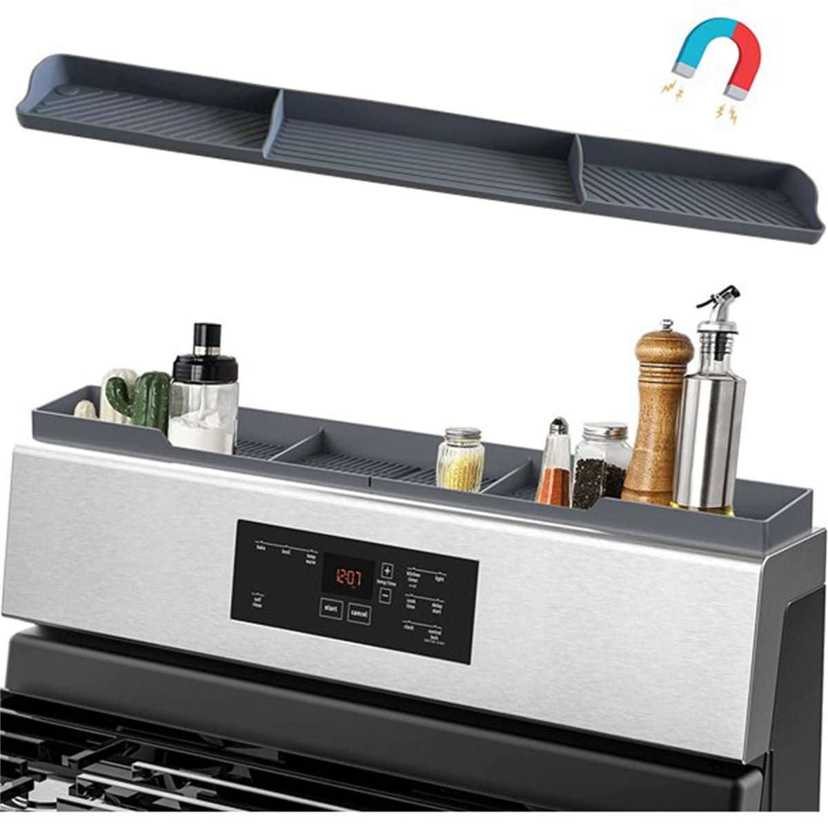 Casewin Kitchen Shelf for Stove Top, Magnetic Shelf Over the Stove ...