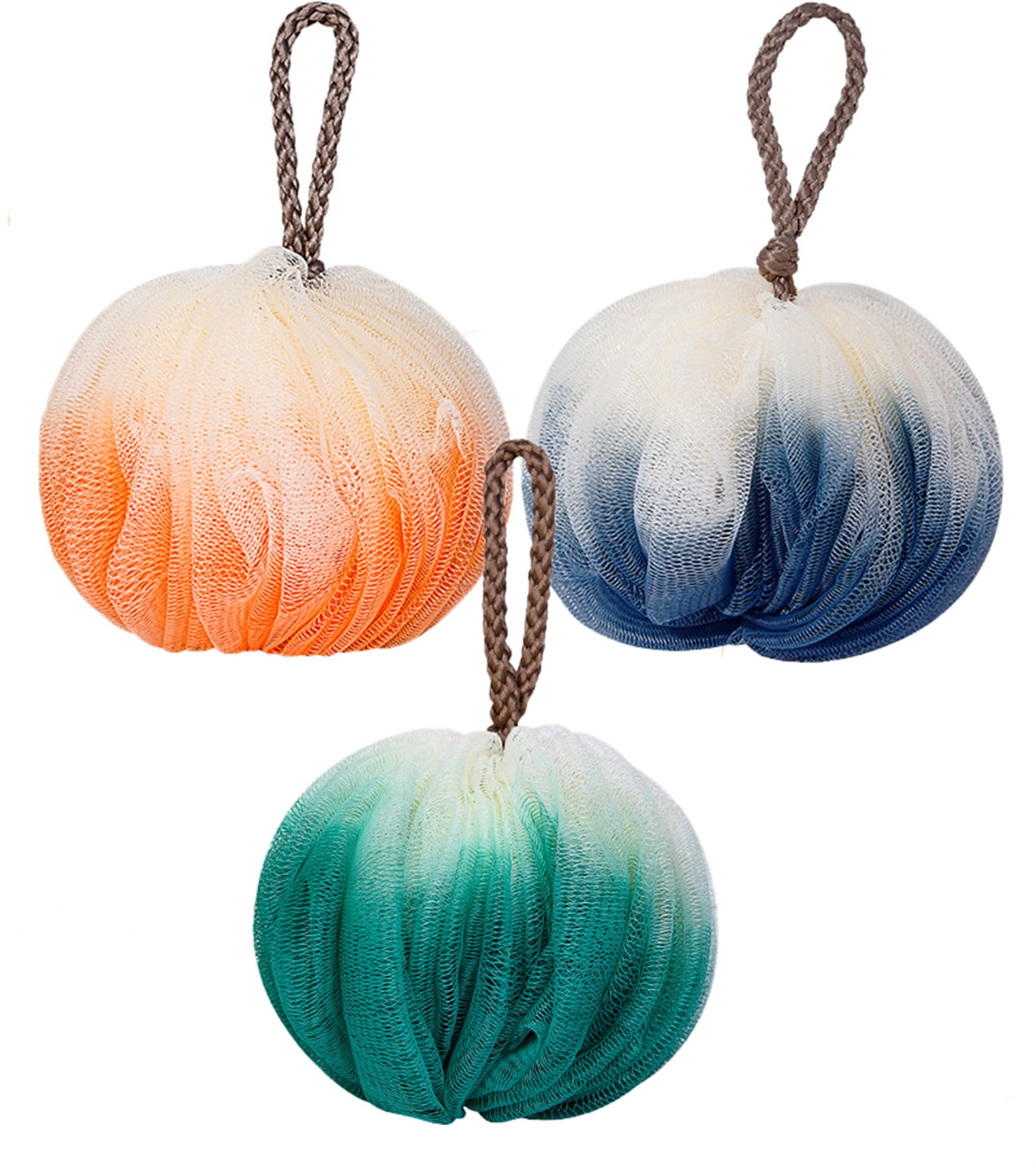 Casewin Loofah Bath Sponge 60g by Casewin: Extra-Large Mesh Pouf (3 ...