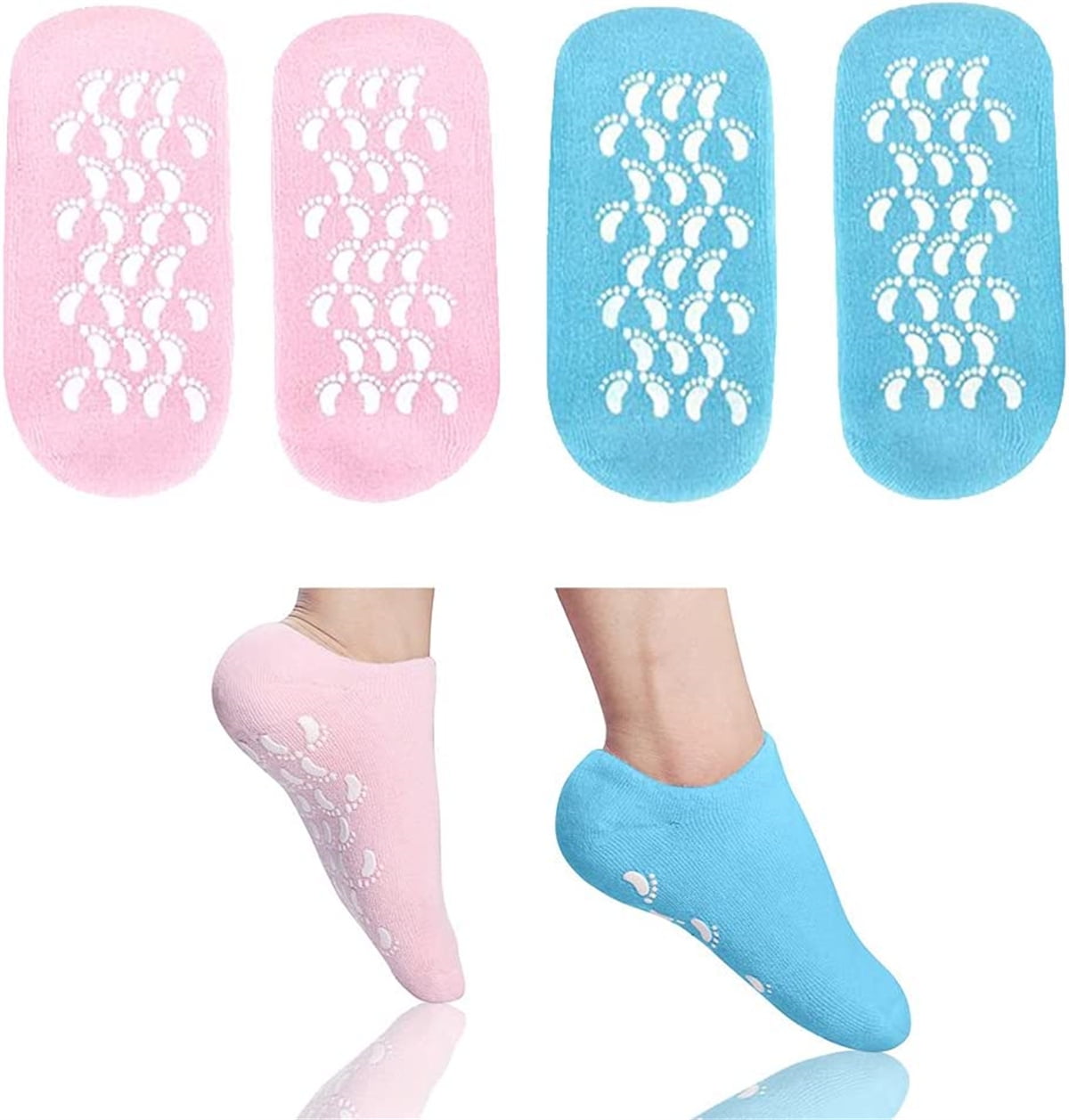 Casewin Moisturizing Socks Heel Gel Sock - Callus Rough Foot Care ...