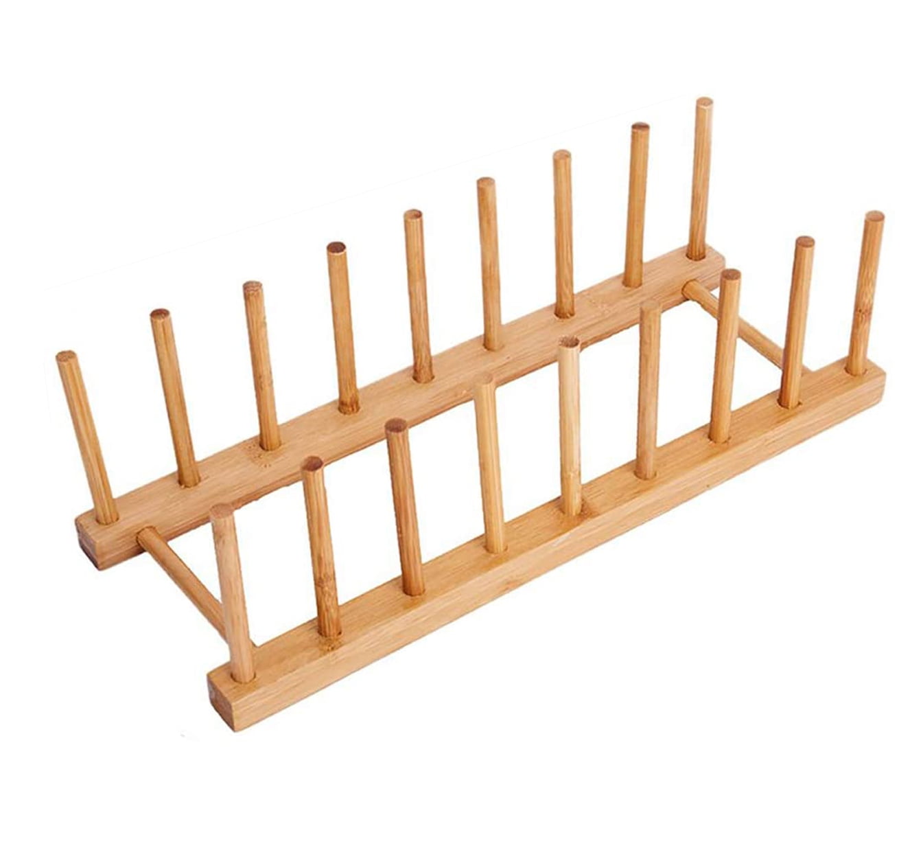 Casewin Multifunctional Bamboo Wood Dish Rack Drain/Dry/Storage Plate ...