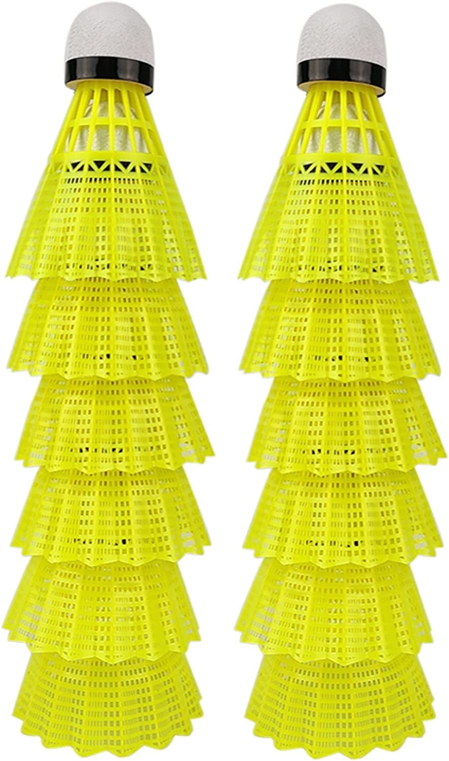 Casewin Nylon Feather Bedminton Shuttlecocks - Plastic Birdie Ball Set ...