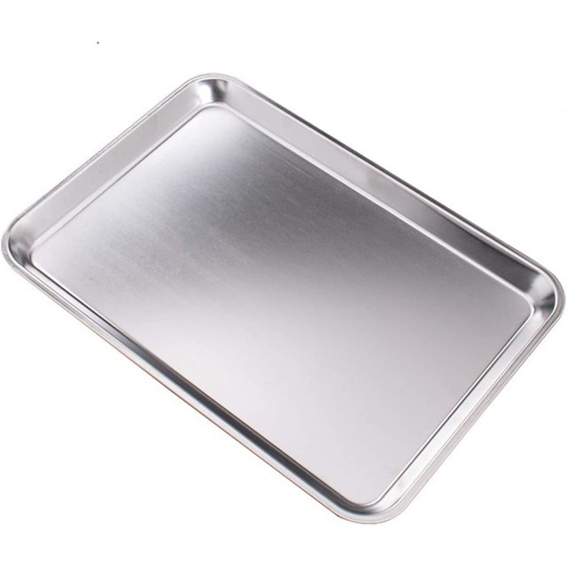 Casewin Oven Tray, Stainless Steel Baking Tray, 31x24x2.5 cm, Non Toxic ...