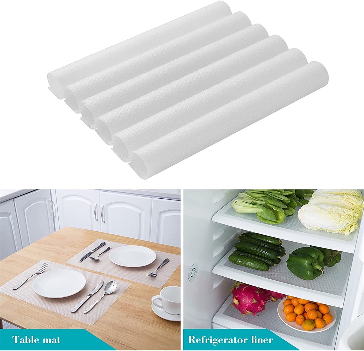 Casewin Refrigerator Liners, 4 PCS 17.7" x 11.8" Clear Fridge Liners ...