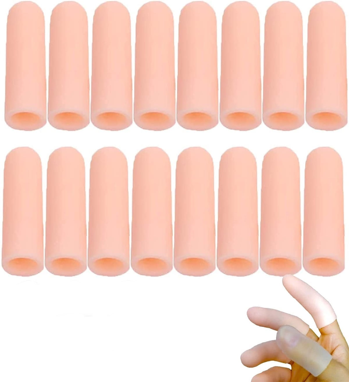 Casewin Silicone Finger Protectors 20 Pack, Gel Finger Cots & Protector ...