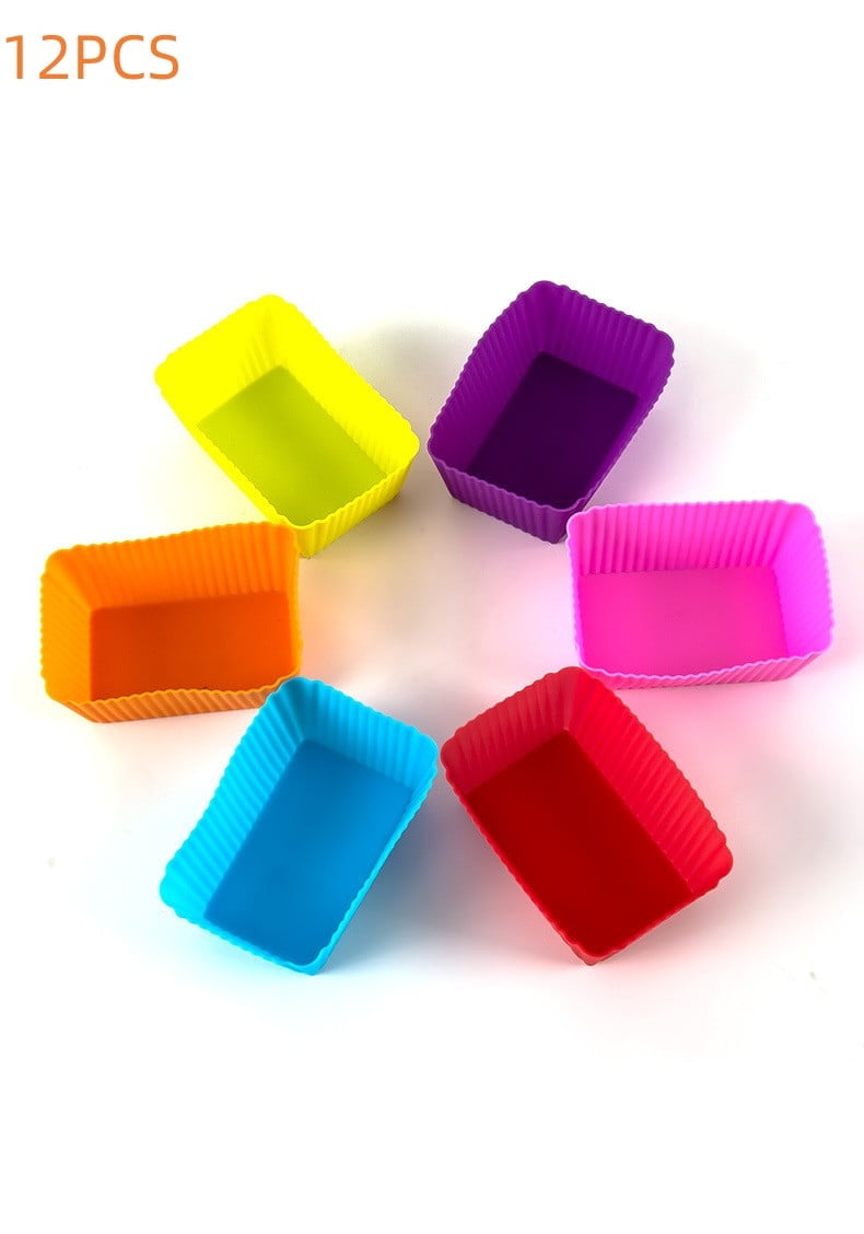 Casewin Silicone Mini Reusable Muffin Baking Cup Small Cupcake Holders ...