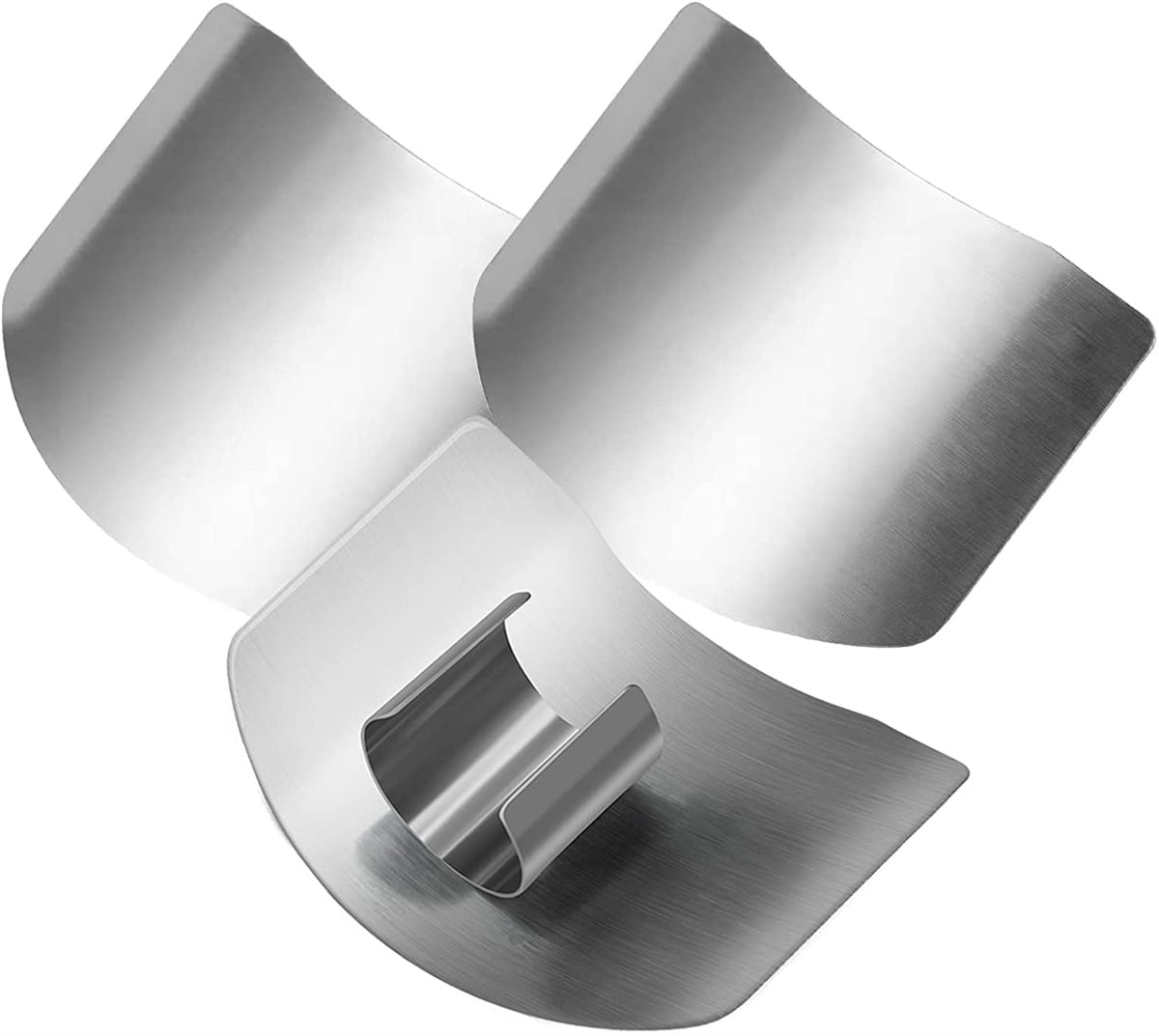 Casewin Stainless Steel Finger Guards, 2Pcs Kitchen Finger Protector ...