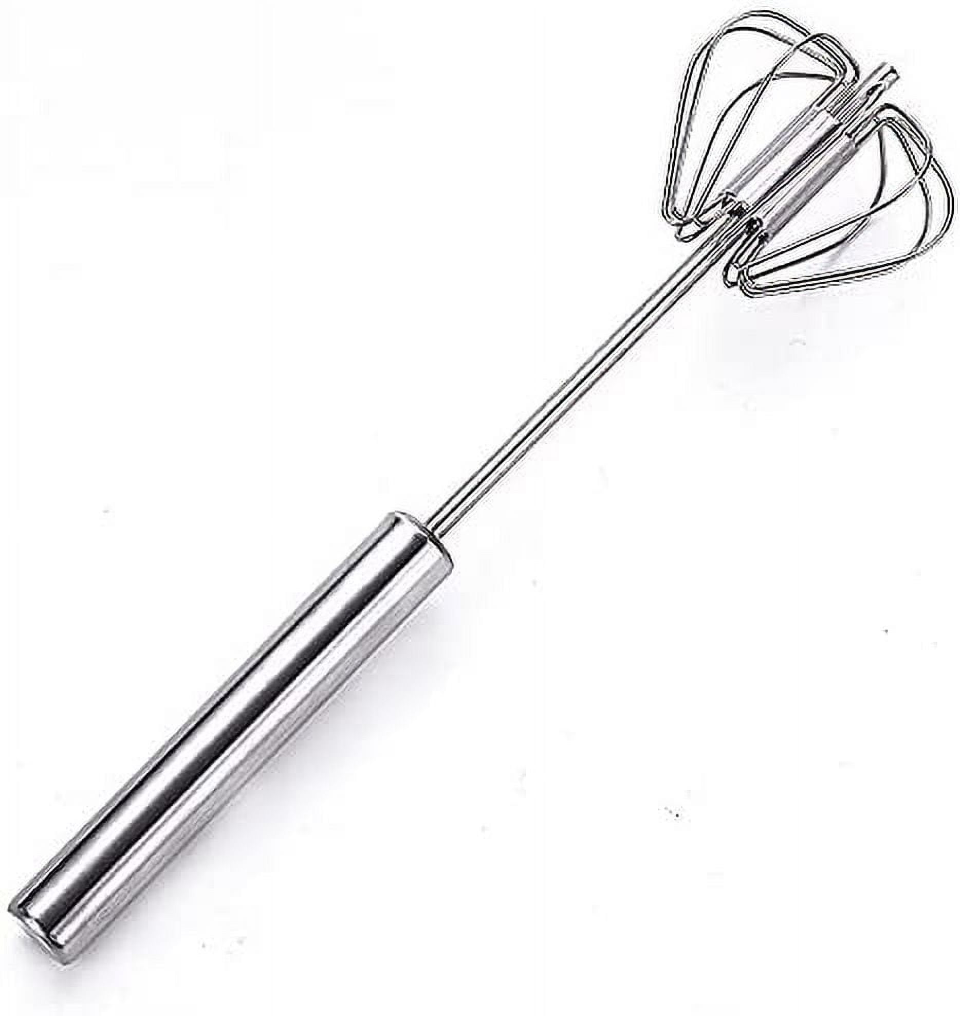 Casewin Stainless Steel Whisks, Hand Push Whisk Blender Semi-Automatic ...