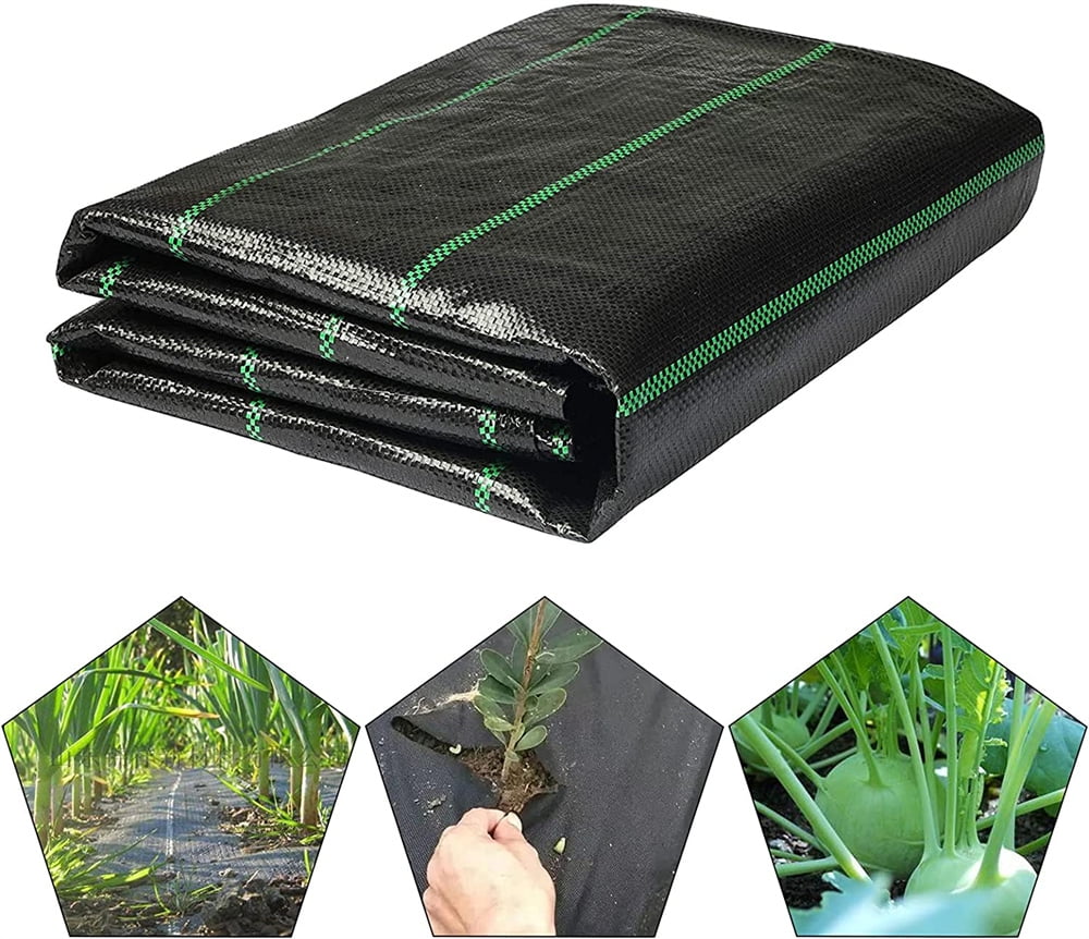 Casewin Weed Control Membrane, 1m x 15m Weed Barrier Fabric, Heavy Duty ...