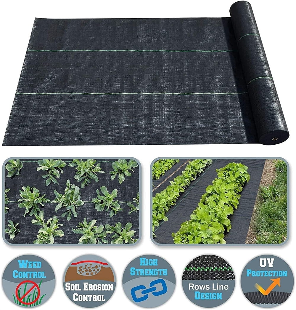Casewin Weed Control Membrane 1mx15m Weed Barrier Fabric Roll Heavy ...