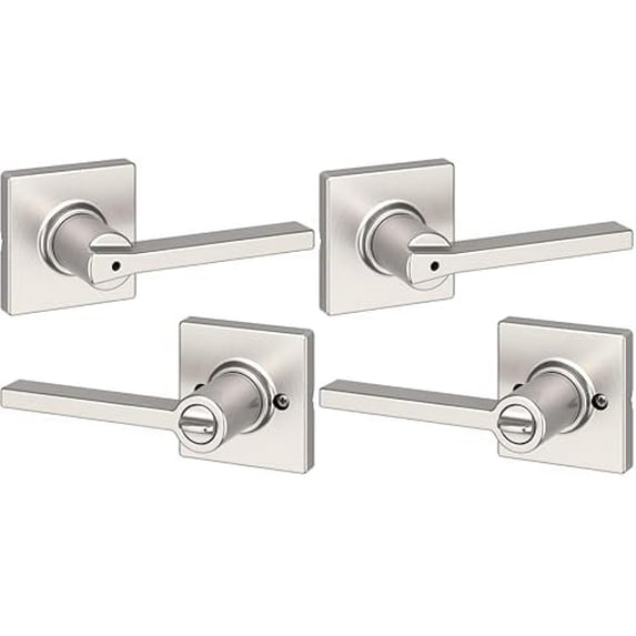 Casey Entry Door Handle with Lock and Key, Secure Keyed Reversible ...