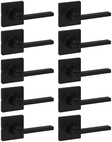 Casey Entry Door Handle with Lock and Key, Secure Keyed Reversible ...