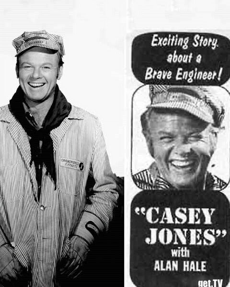 Casey Jones 1957 TV western Alan Hale as Casey on Cannonball Express ...