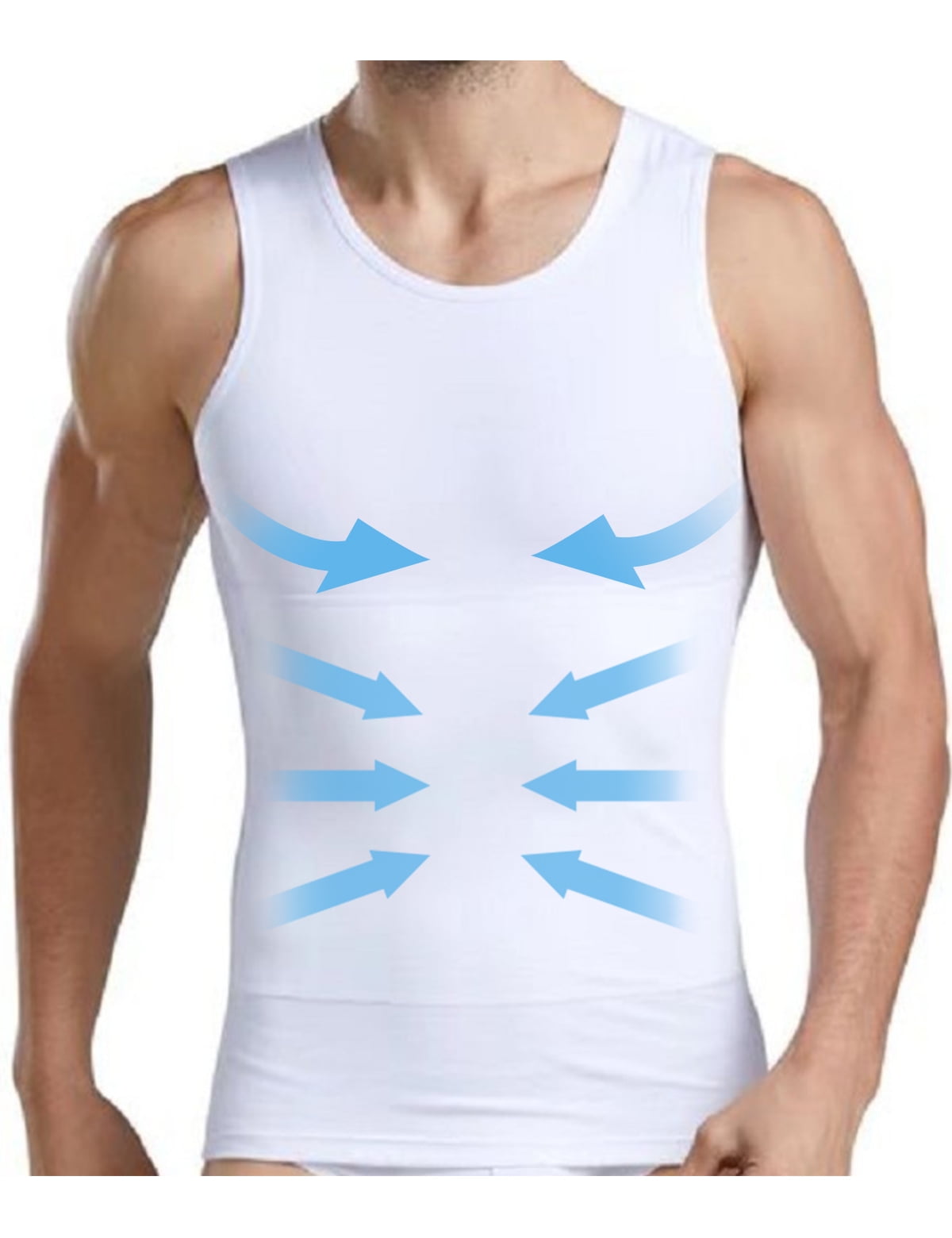 Casey Kevin Mens Compression Shirt Slimming Body Shaper Tummy Control ...