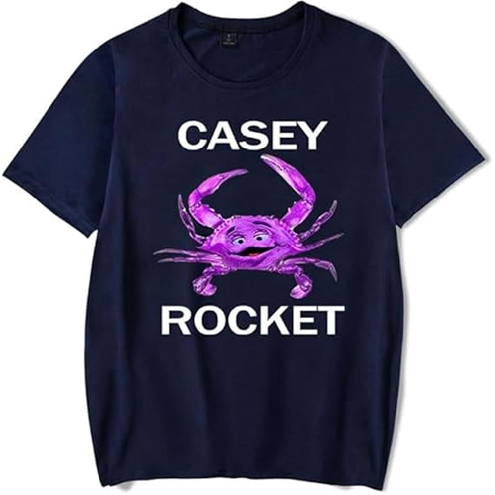 Casey Rocket T-Shirt Merch Trendy Fashion Short Sleeve Sports T-Shirt ...
