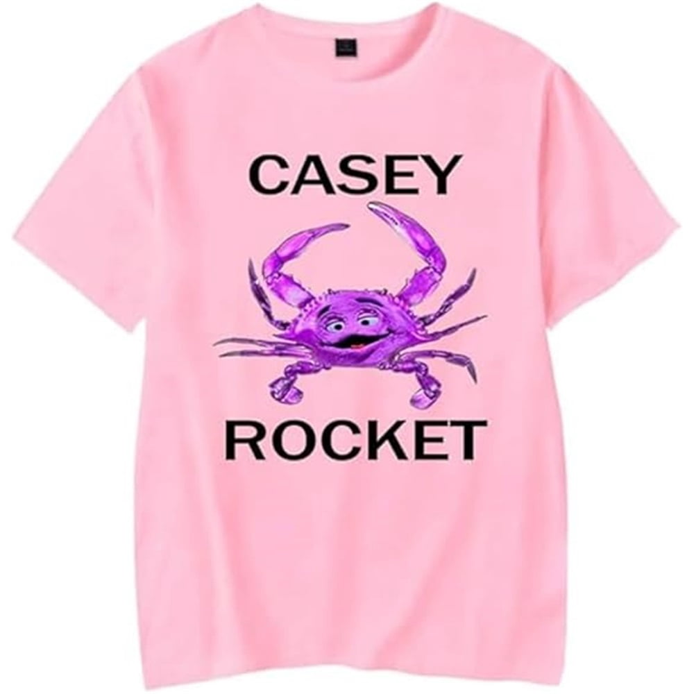 Casey Rocket T-Shirt Merch Trendy Fashion Short Sleeve Sports T-Shirt ...