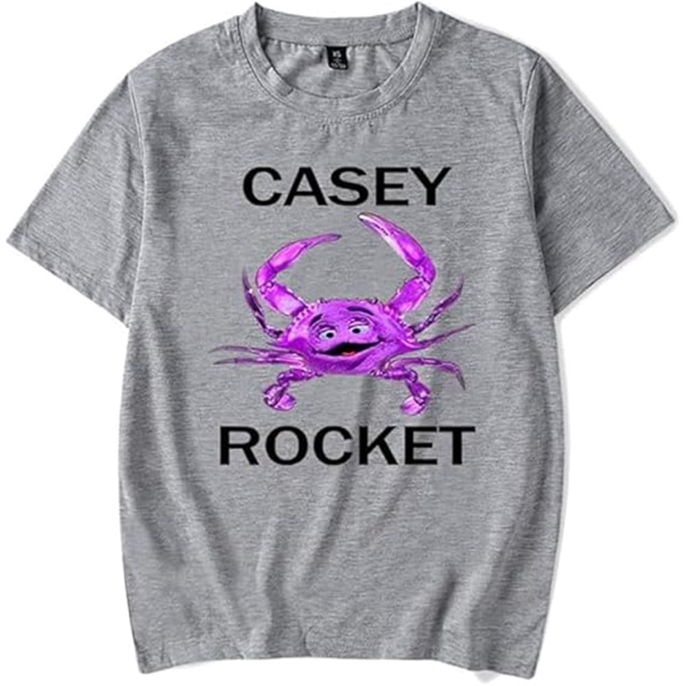 Casey Rocket T-Shirt Merch Trendy Fashion Short Sleeve Sports T-Shirt ...