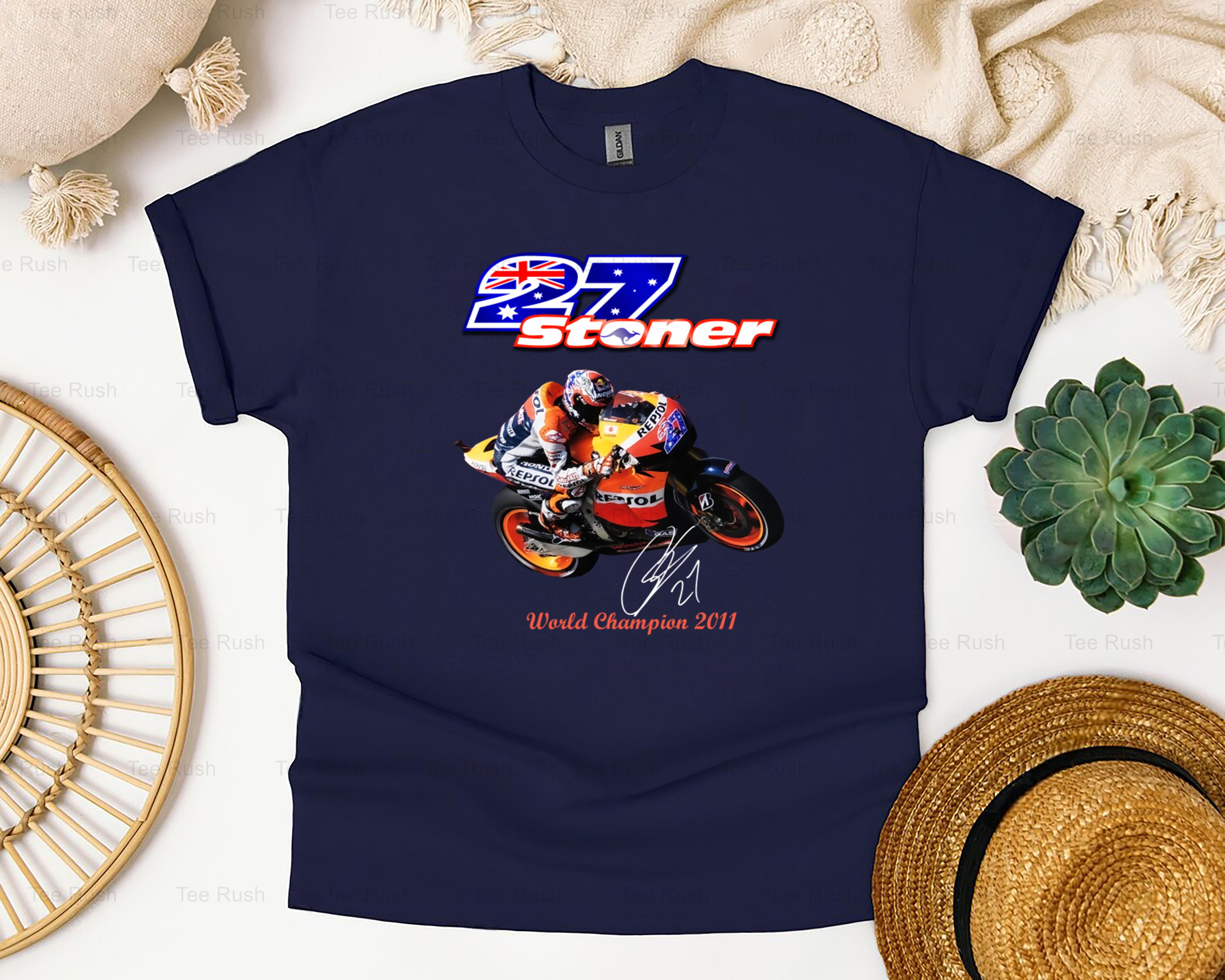 Casey Stoner MotoGP Motorcycle Racing Legend Ducati Honda,T-Shirt, SW ...