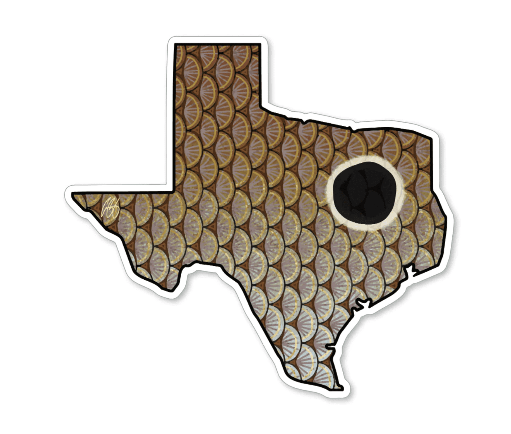 Casey Underwood Texas Redfish Decal Sticker - Walmart.com